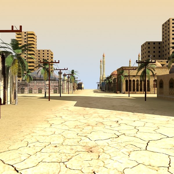3d 3ds arab town