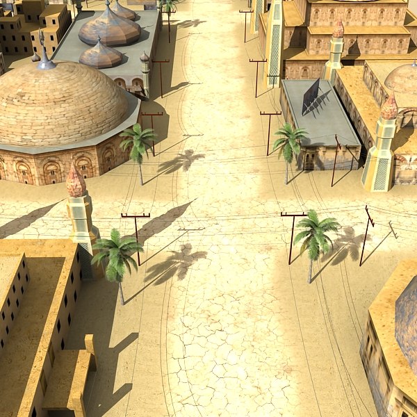 3d 3ds arab town