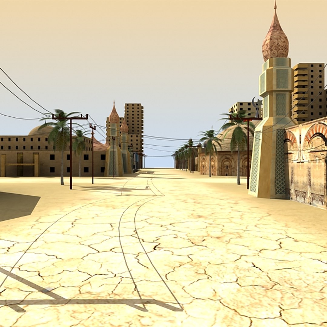 3d 3ds arab town