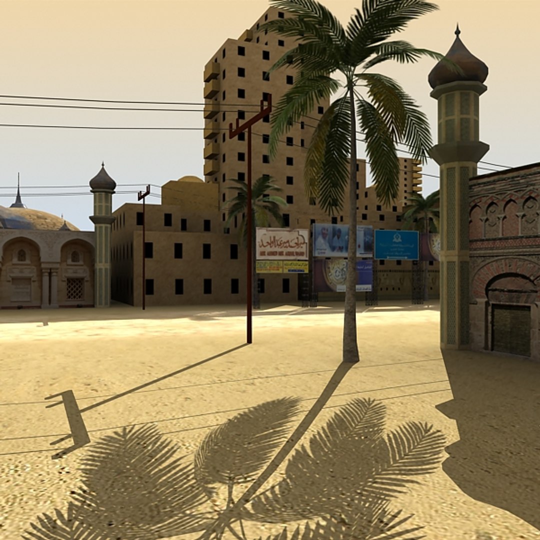 3d 3ds arab town