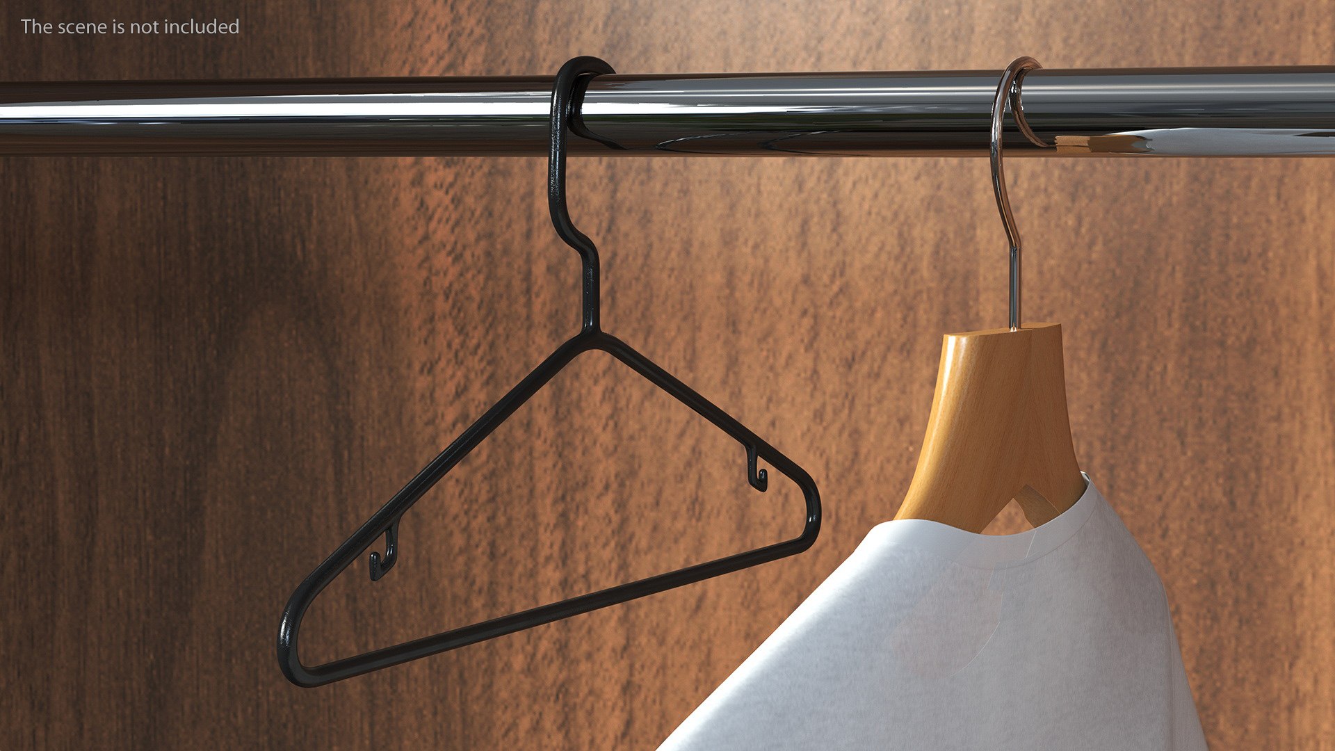 3D Black Plastic Tubular Hanger Model - TurboSquid 2134619