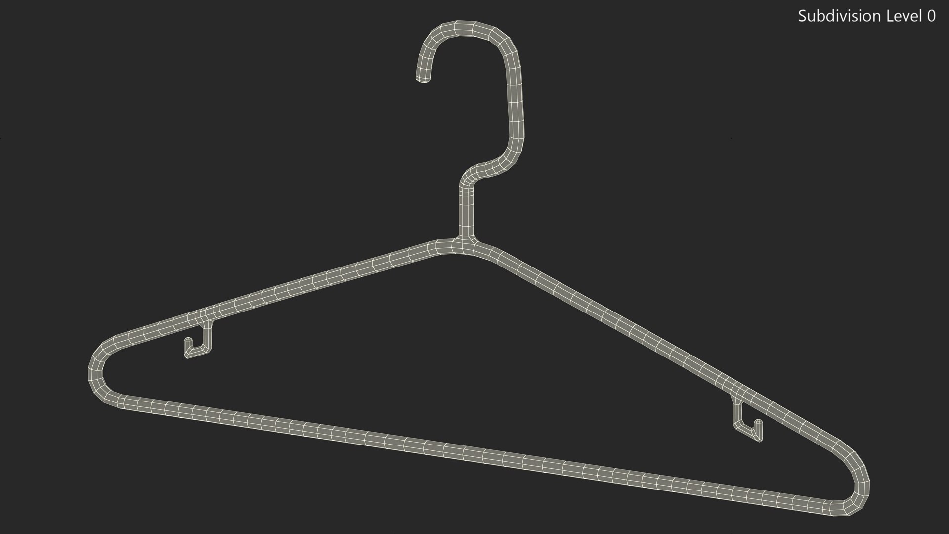 3D Black Plastic Tubular Hanger Model - TurboSquid 2134619