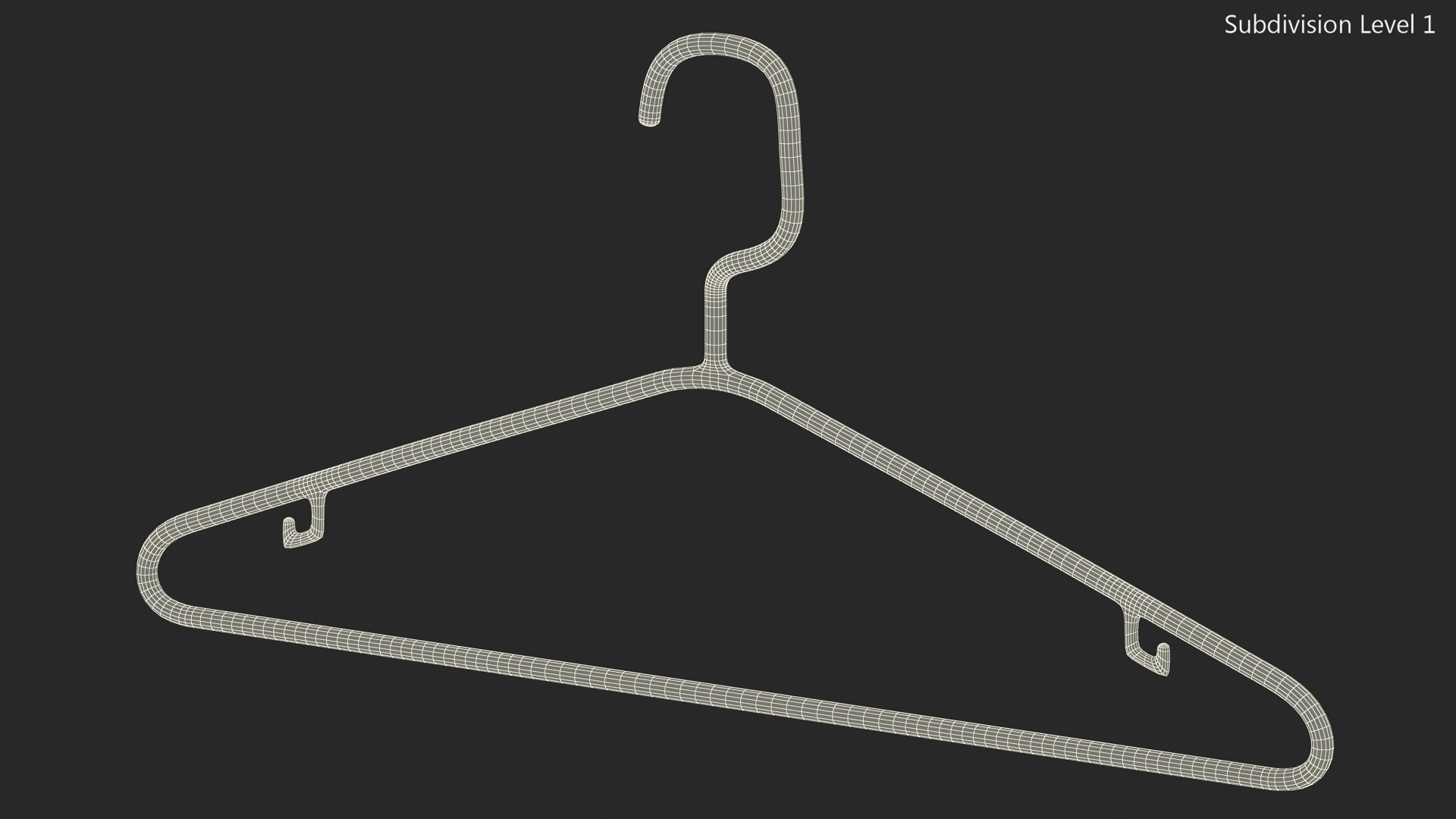 3D Black Plastic Tubular Hanger Model - TurboSquid 2134619