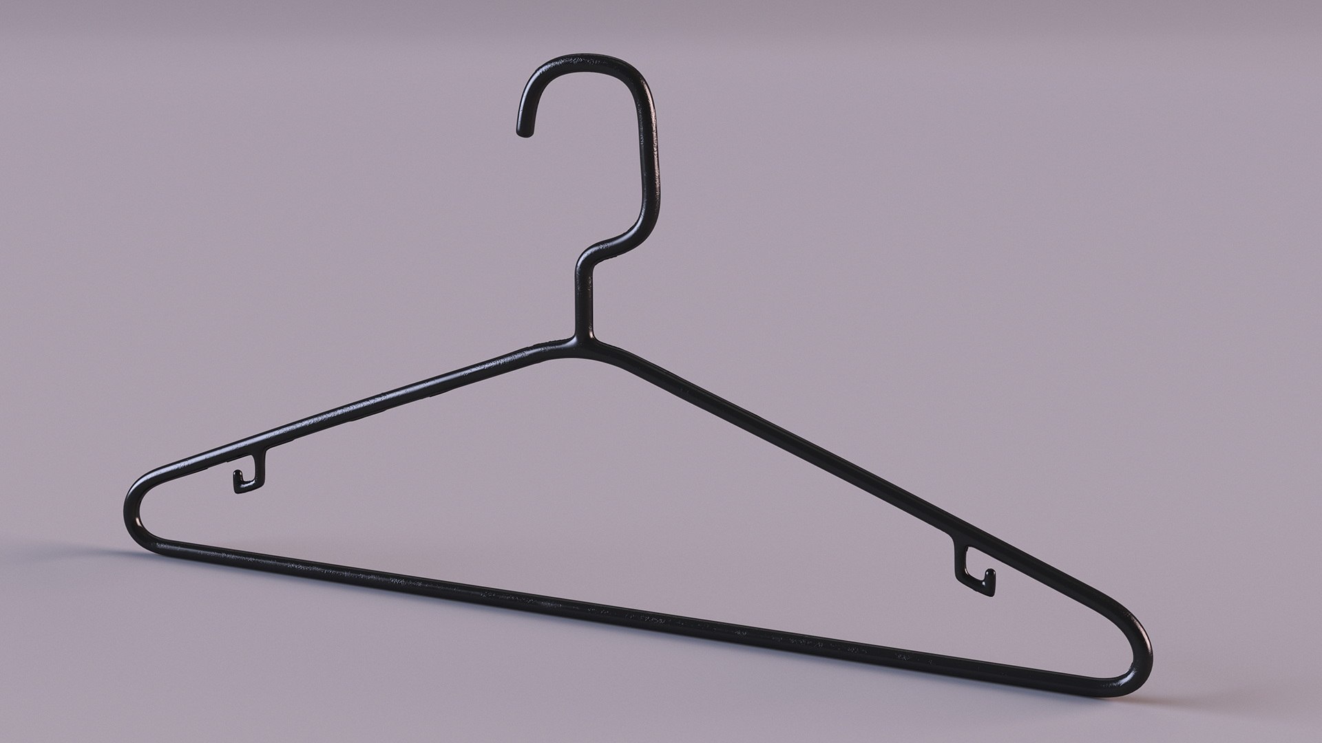 3D Black Plastic Tubular Hanger Model - TurboSquid 2134619