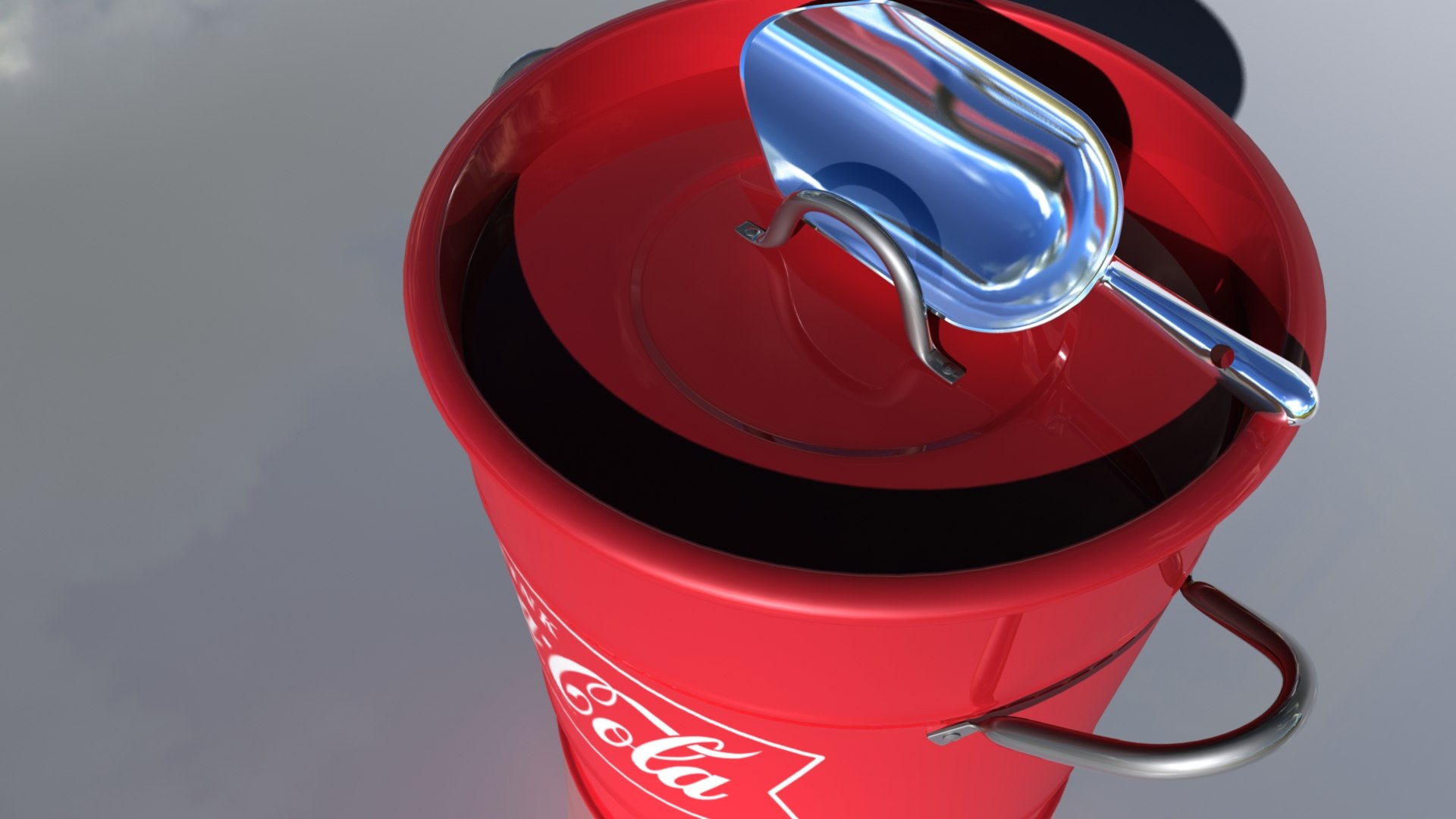 Coca-cola Ice Bucket Coke 3d Model