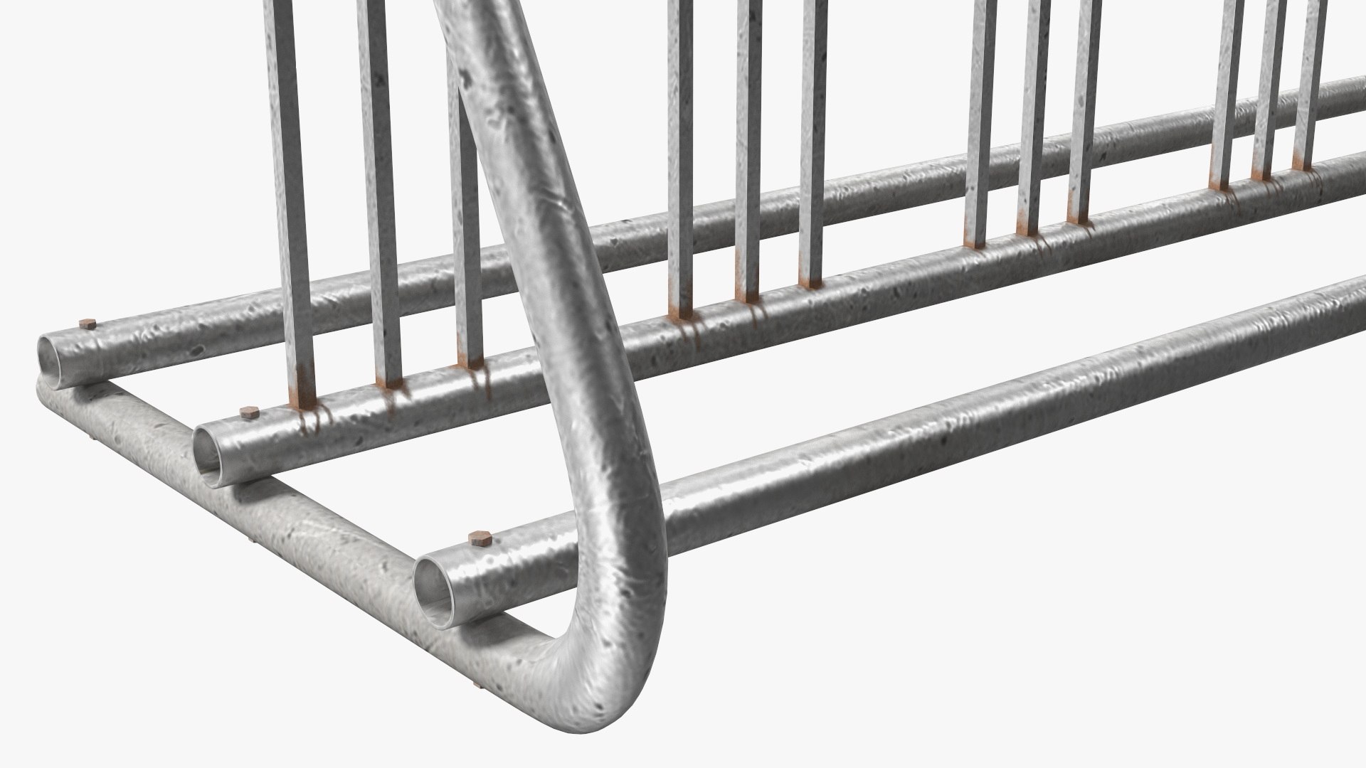 3D Model Floor Mounted Bike Rack - TurboSquid 2217089