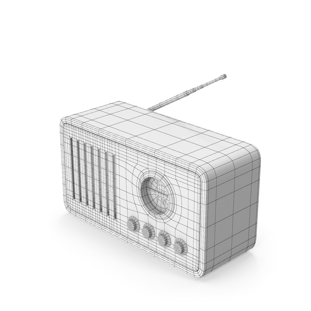 Wooden Old Radio Model - TurboSquid 2005093