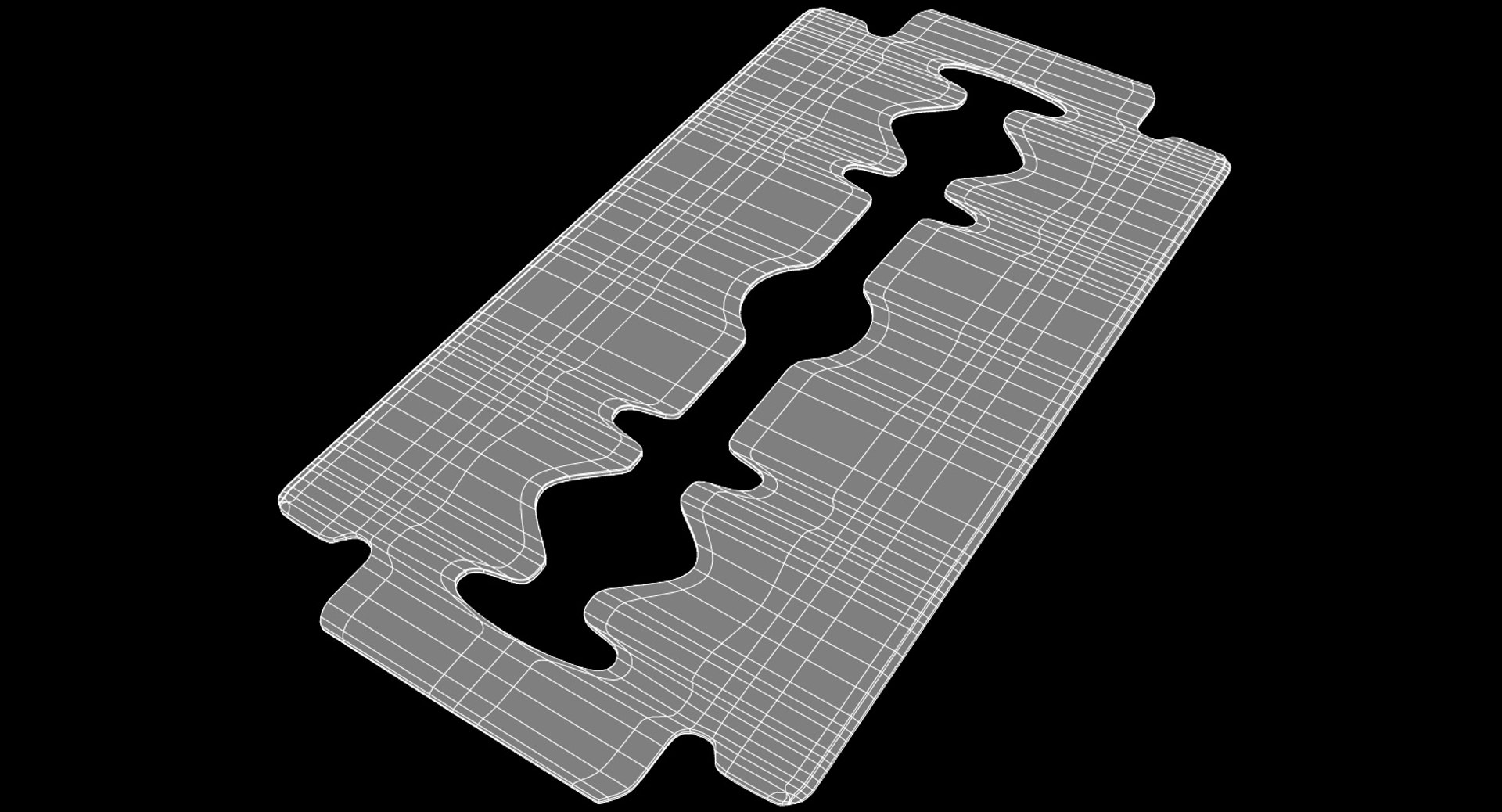 3d model razor blade