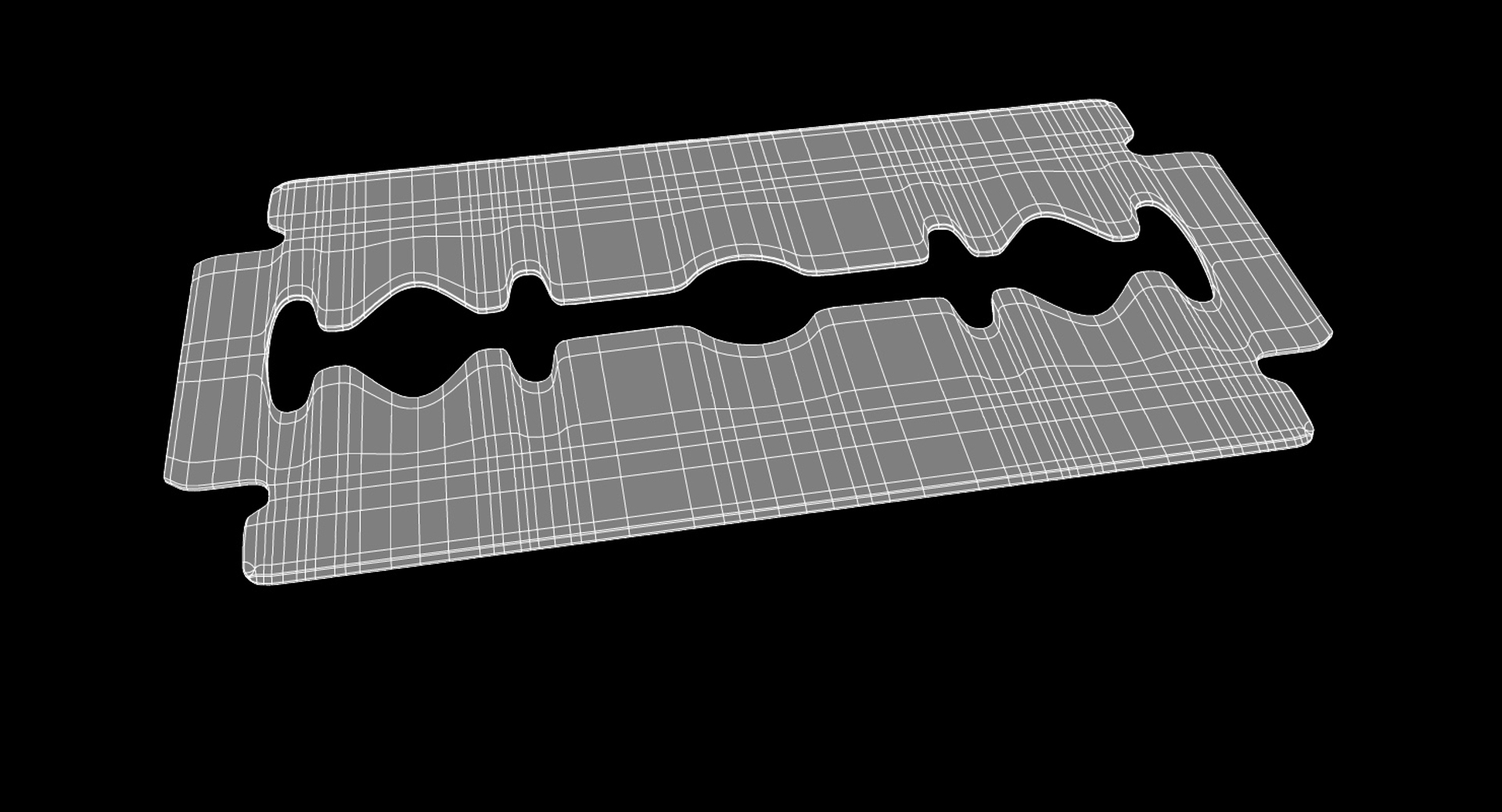 3d model razor blade