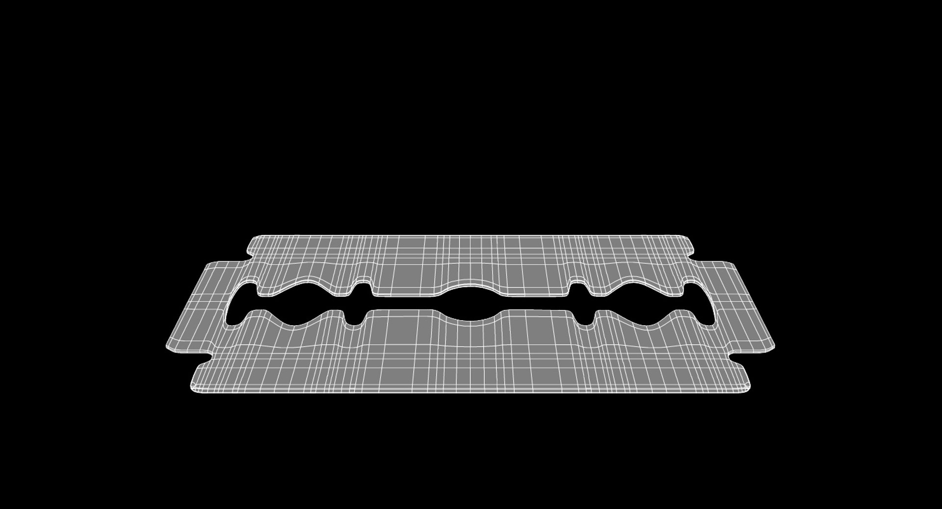 3d model razor blade