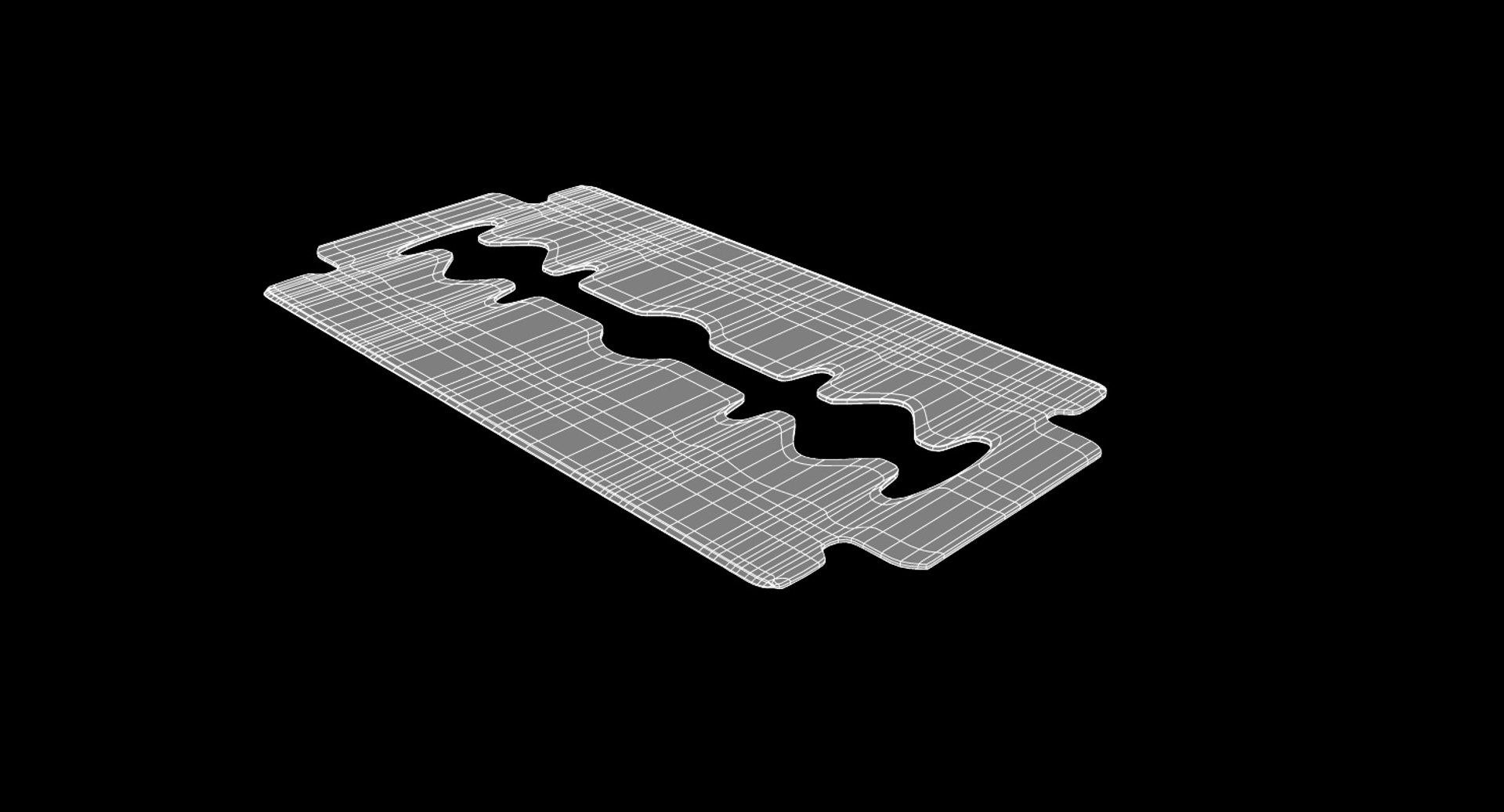 3d model razor blade