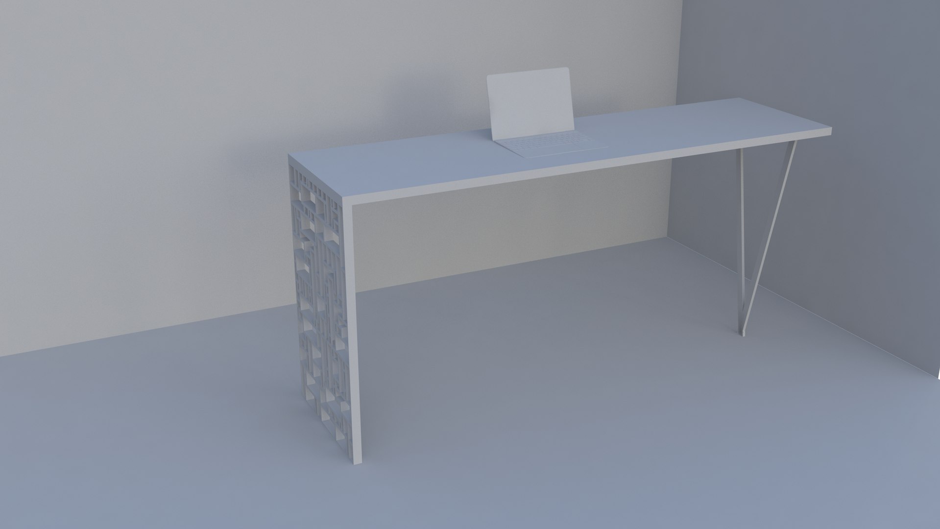 Study desk 3D model - TurboSquid 1288881