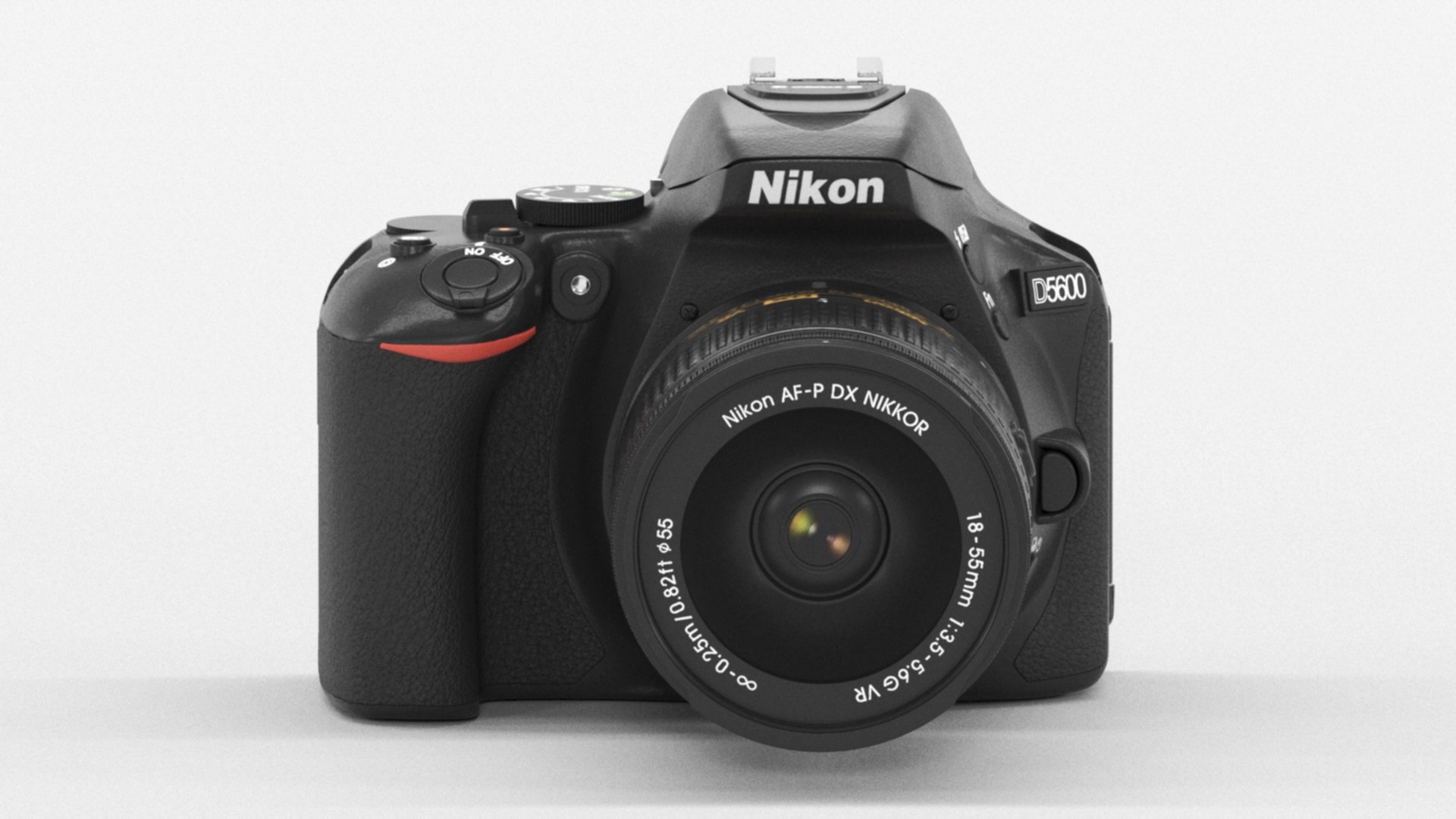 Nikon D5600 AF-P 18-55 VR DSLR Camera - Black 3D Model - TurboSquid 2356325