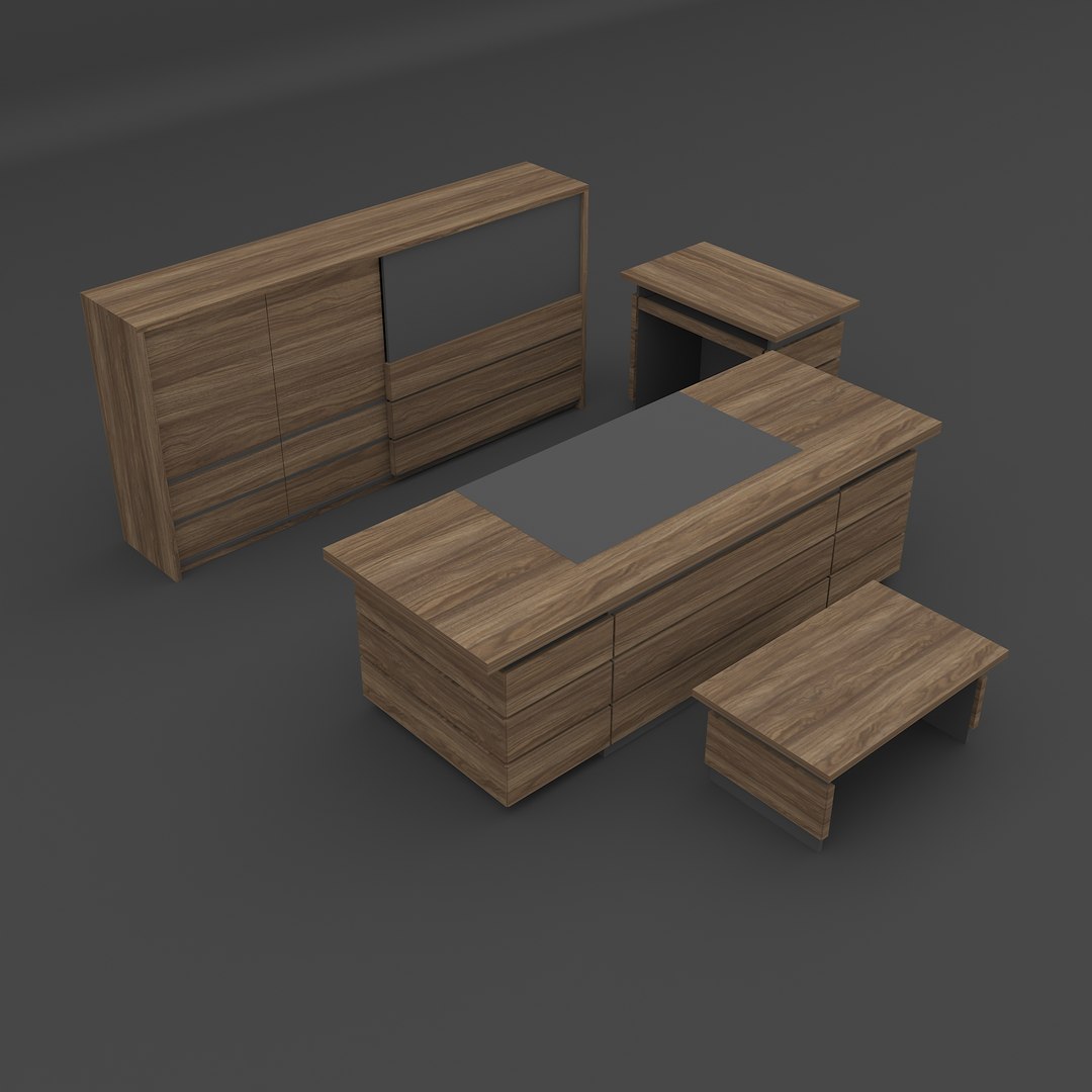 Executive Table 2 3D Model - TurboSquid 1732780