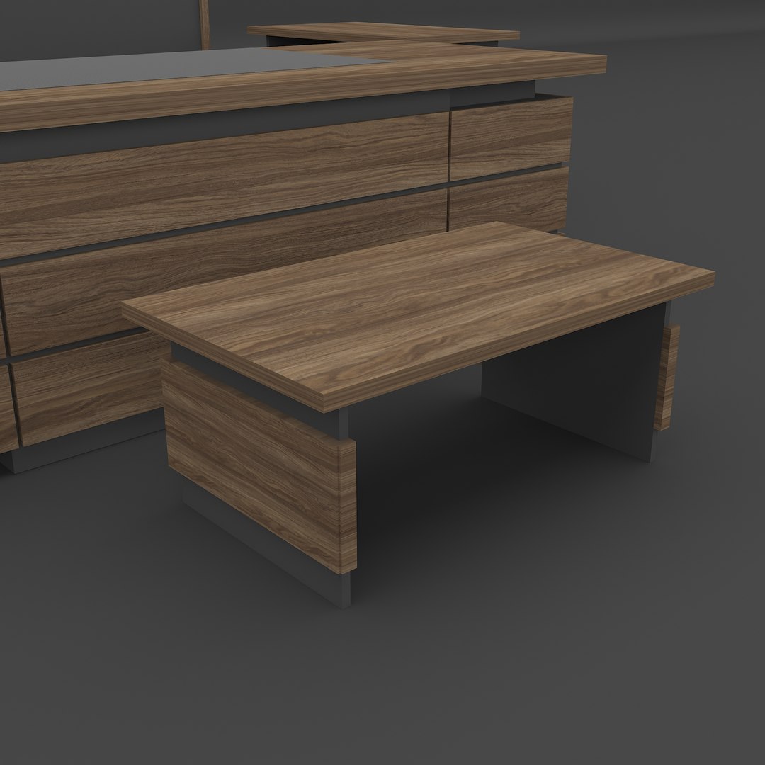 Executive Table 2 3D Model - TurboSquid 1732780