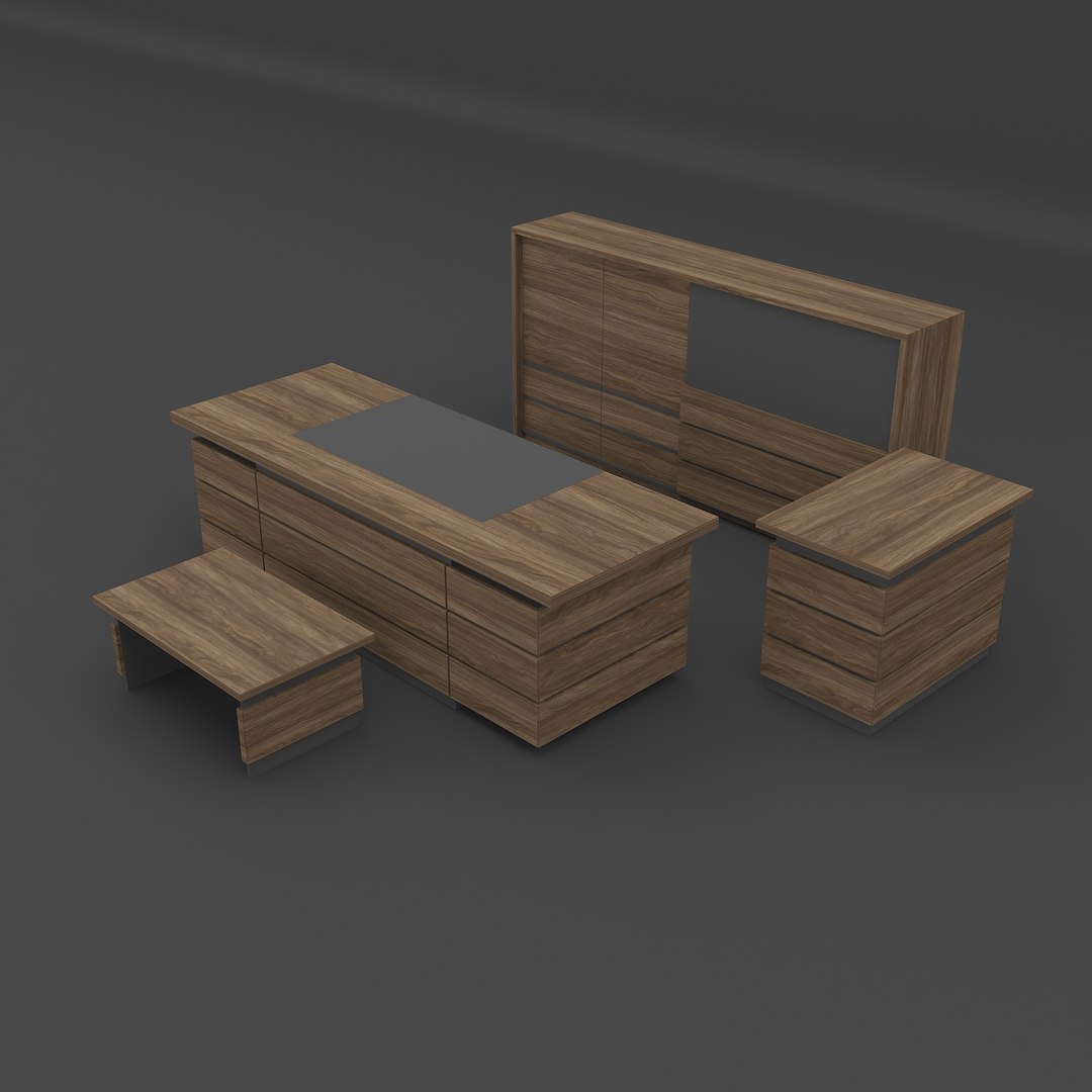 Executive Table 2 3D Model - TurboSquid 1732780