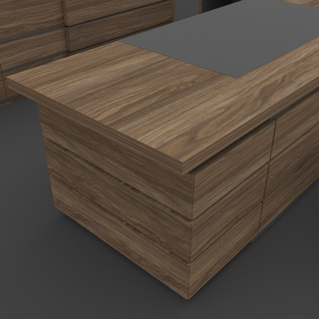 Executive Table 2 3D Model - TurboSquid 1732780