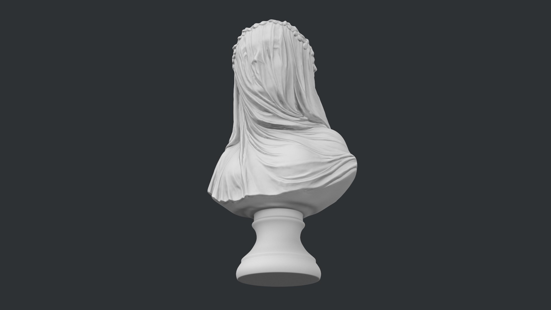 3D model Veiled Virgin Bust - TurboSquid 2061317