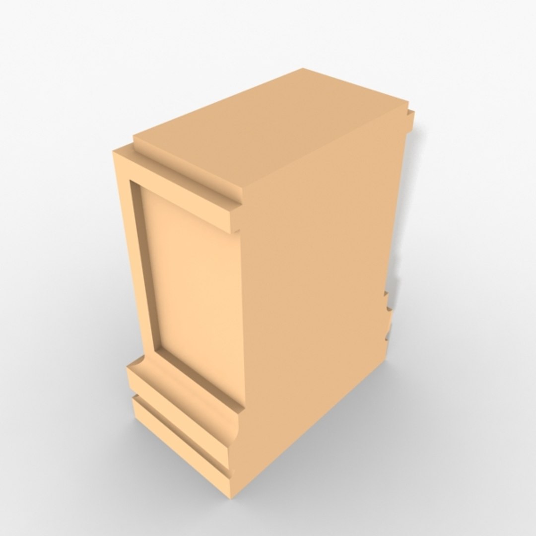 Interior Plinth Block 3d 3ds