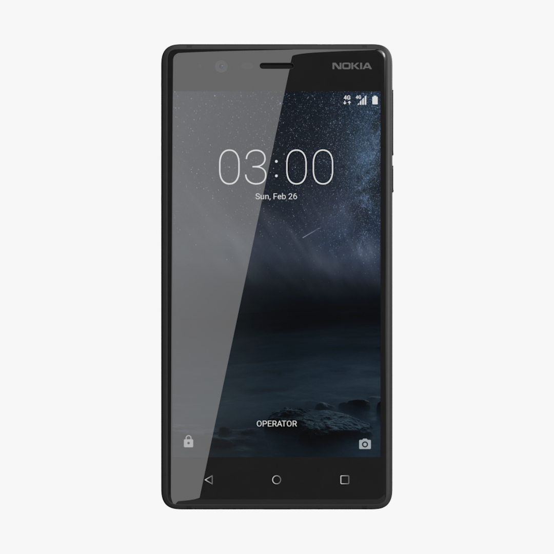 realistic nokia 3 matte 3d max
