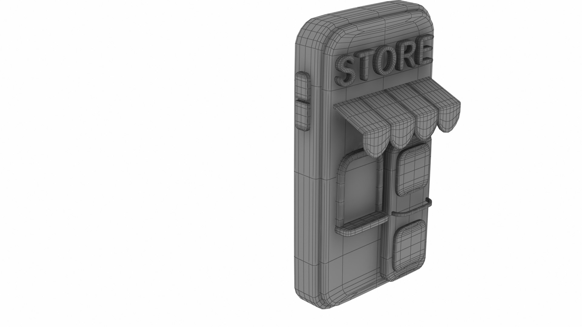 Mobile Store Icon 3D Model - TurboSquid 2419614