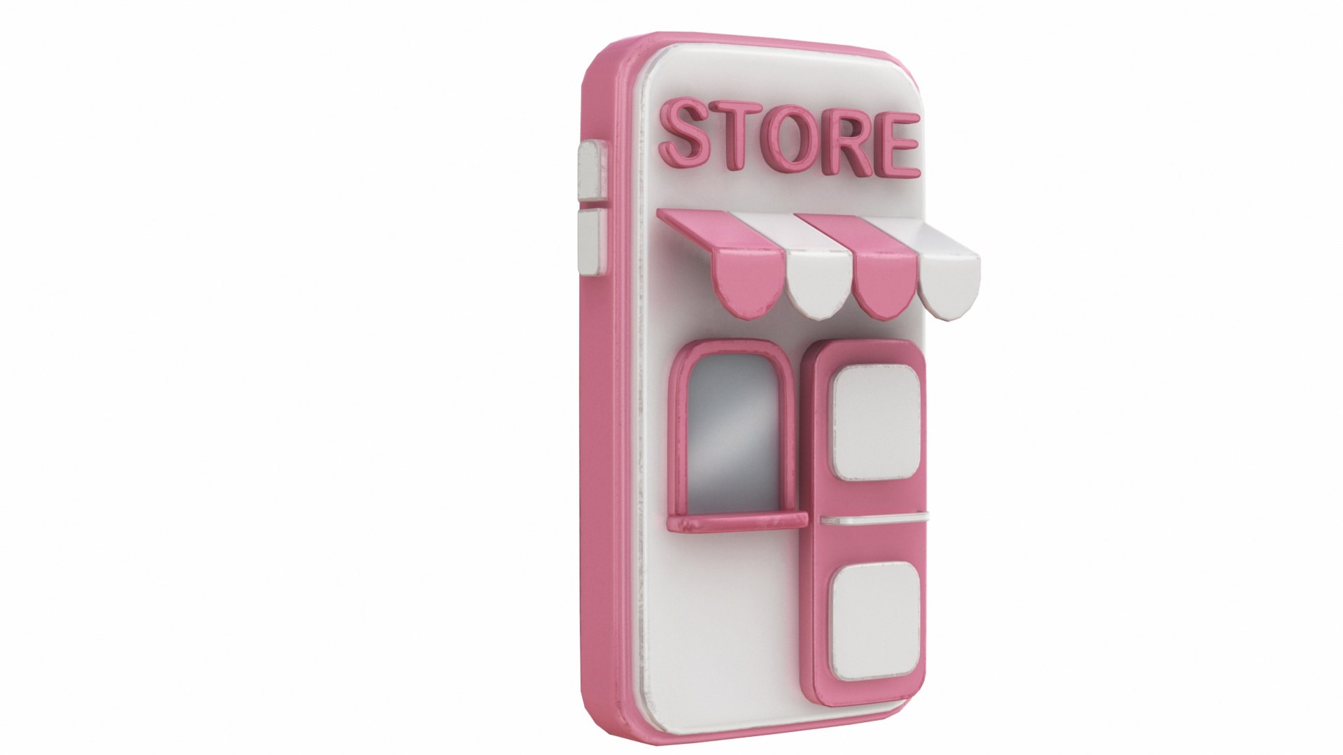 Mobile Store Icon 3D Model - TurboSquid 2419614