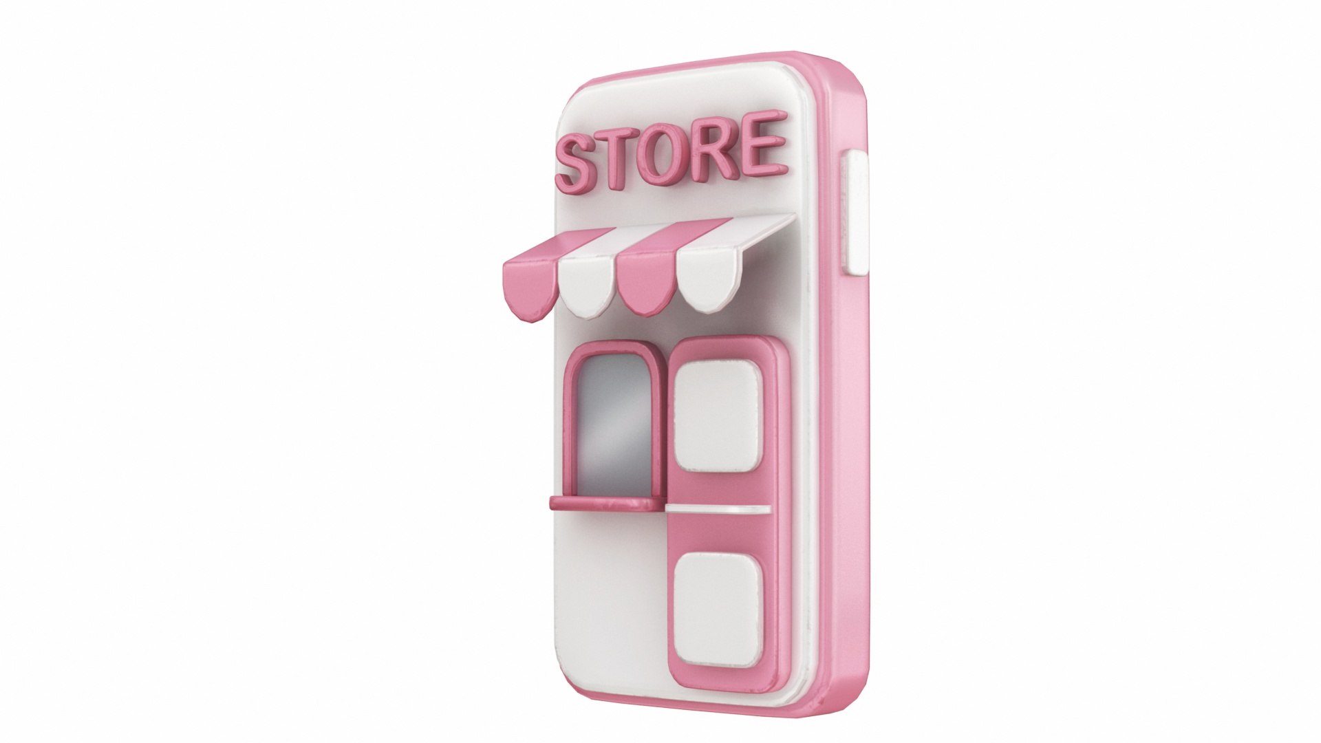 Mobile Store Icon 3D Model - TurboSquid 2419614