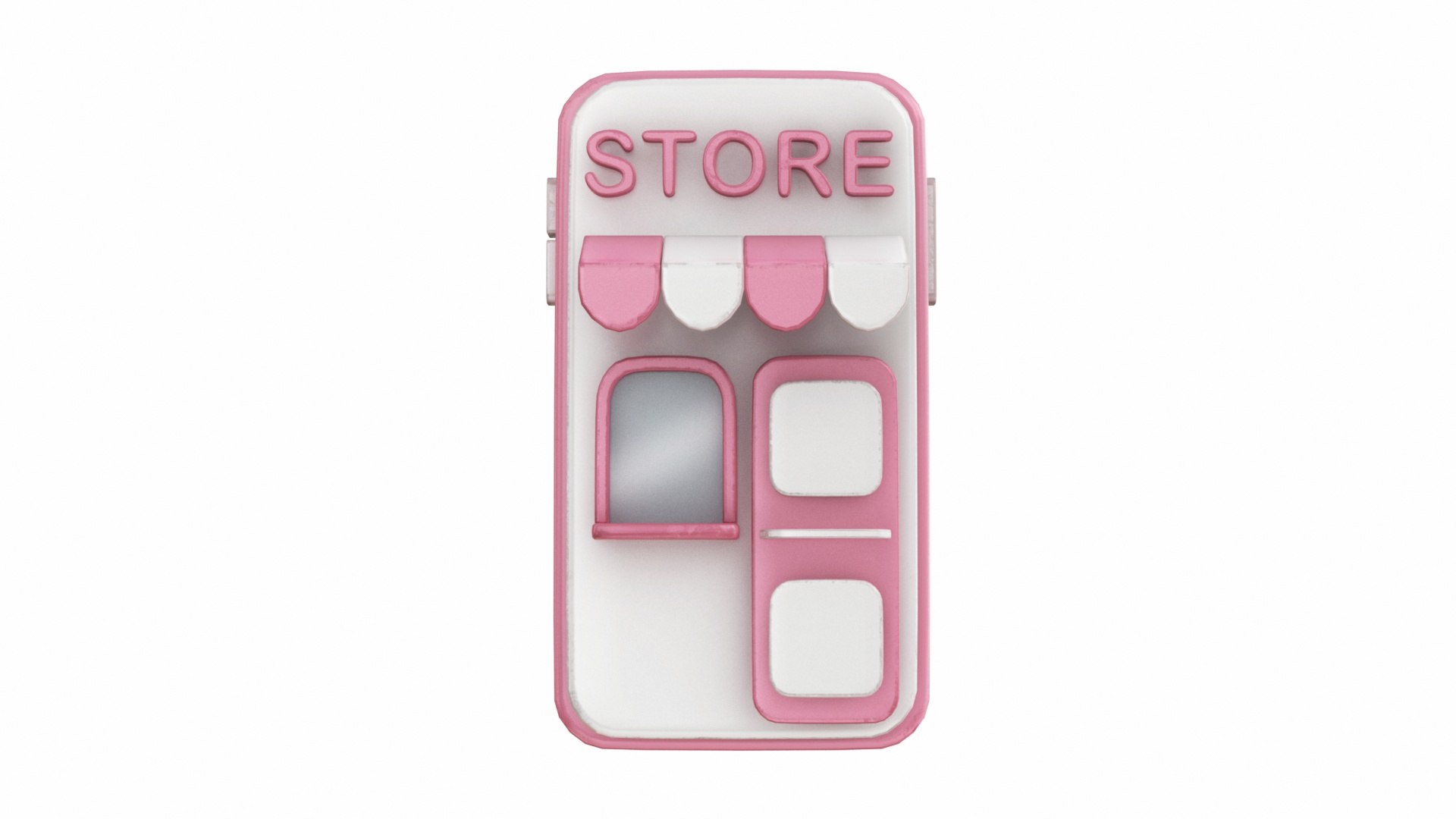 Mobile Store Icon 3D Model - TurboSquid 2419614