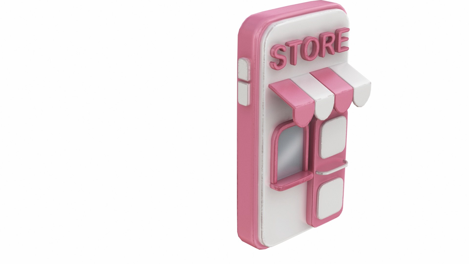 Mobile Store Icon 3D Model - TurboSquid 2419614
