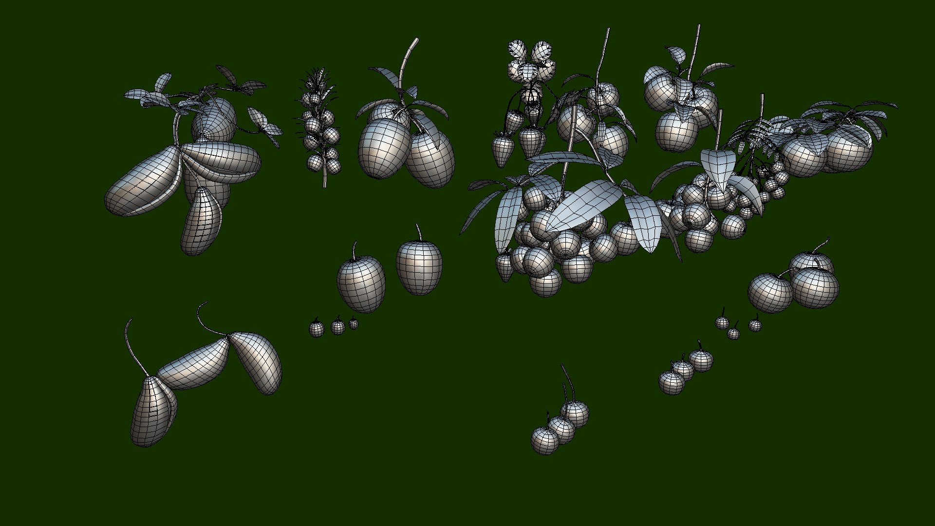 Collection Fruit Path 3 3D - TurboSquid 2134498