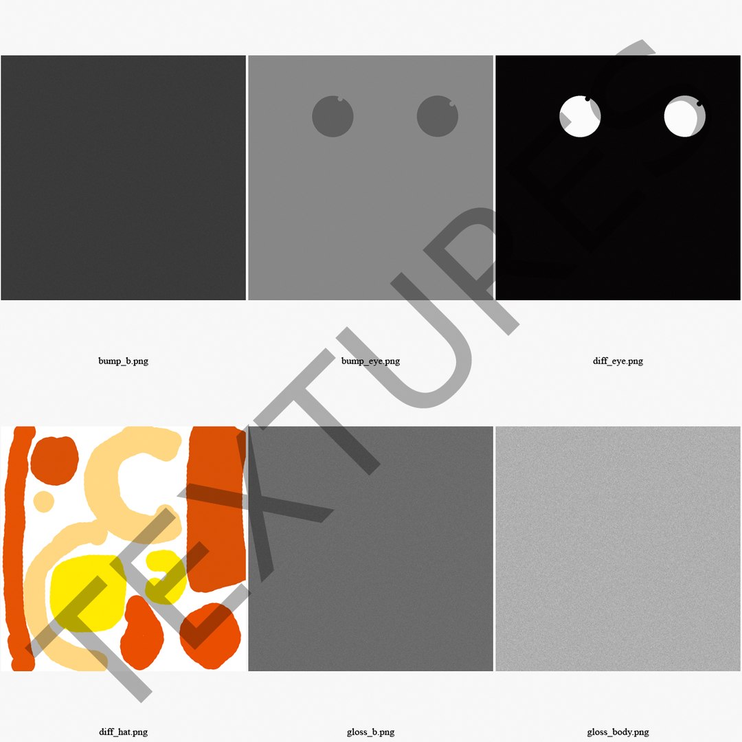 3d super mario acorn block model