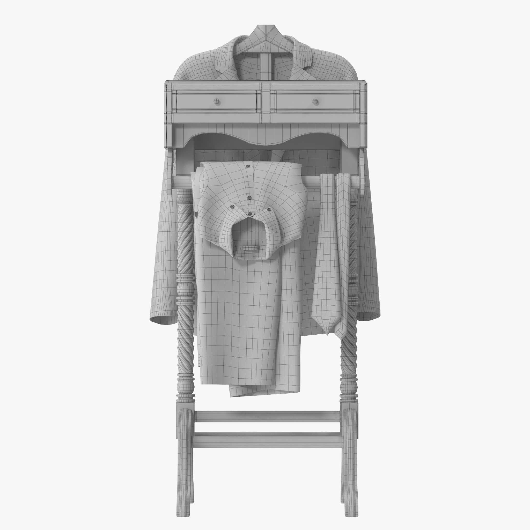 3D model classic valet stand - TurboSquid 1478354