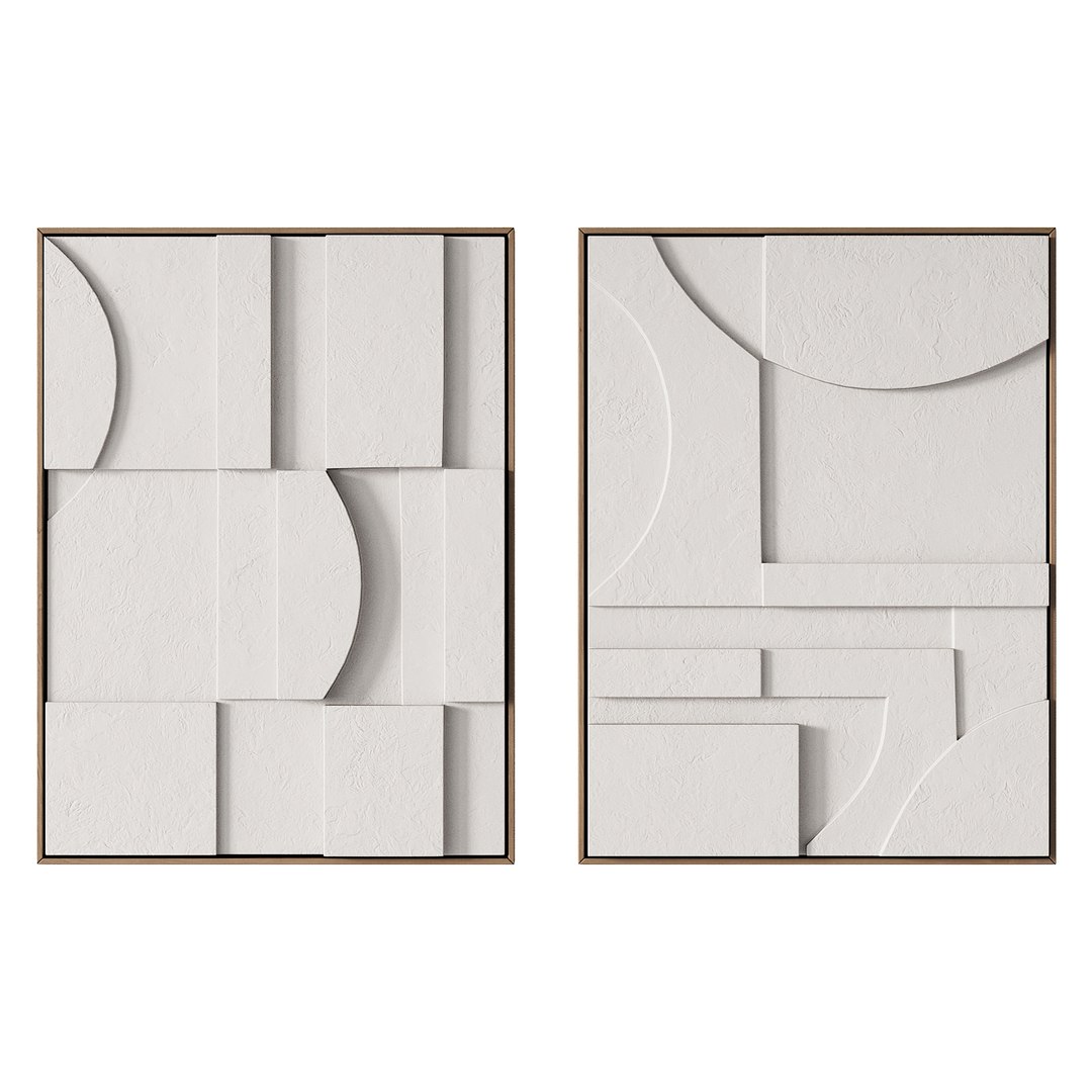 3D Model 297 Frame Artwork 07 Relief Wall Art 01 - TurboSquid 2069772