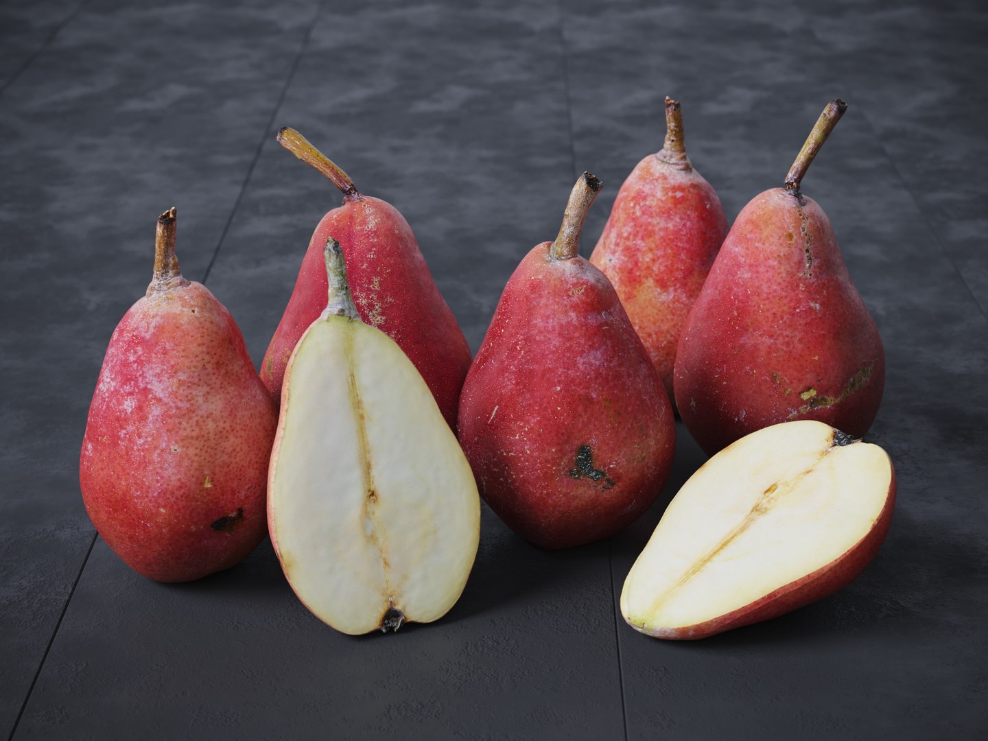 Pears Red 3D - TurboSquid 2098318