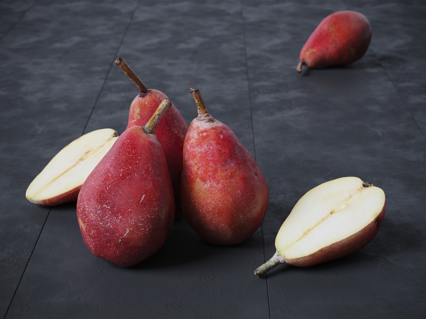 Pears Red 3D - TurboSquid 2098318
