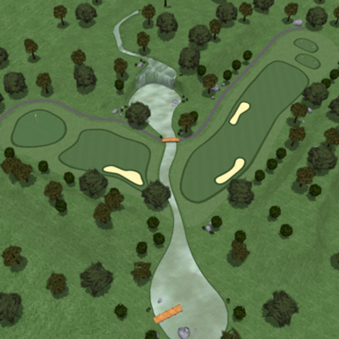 Golf Course 3d Model