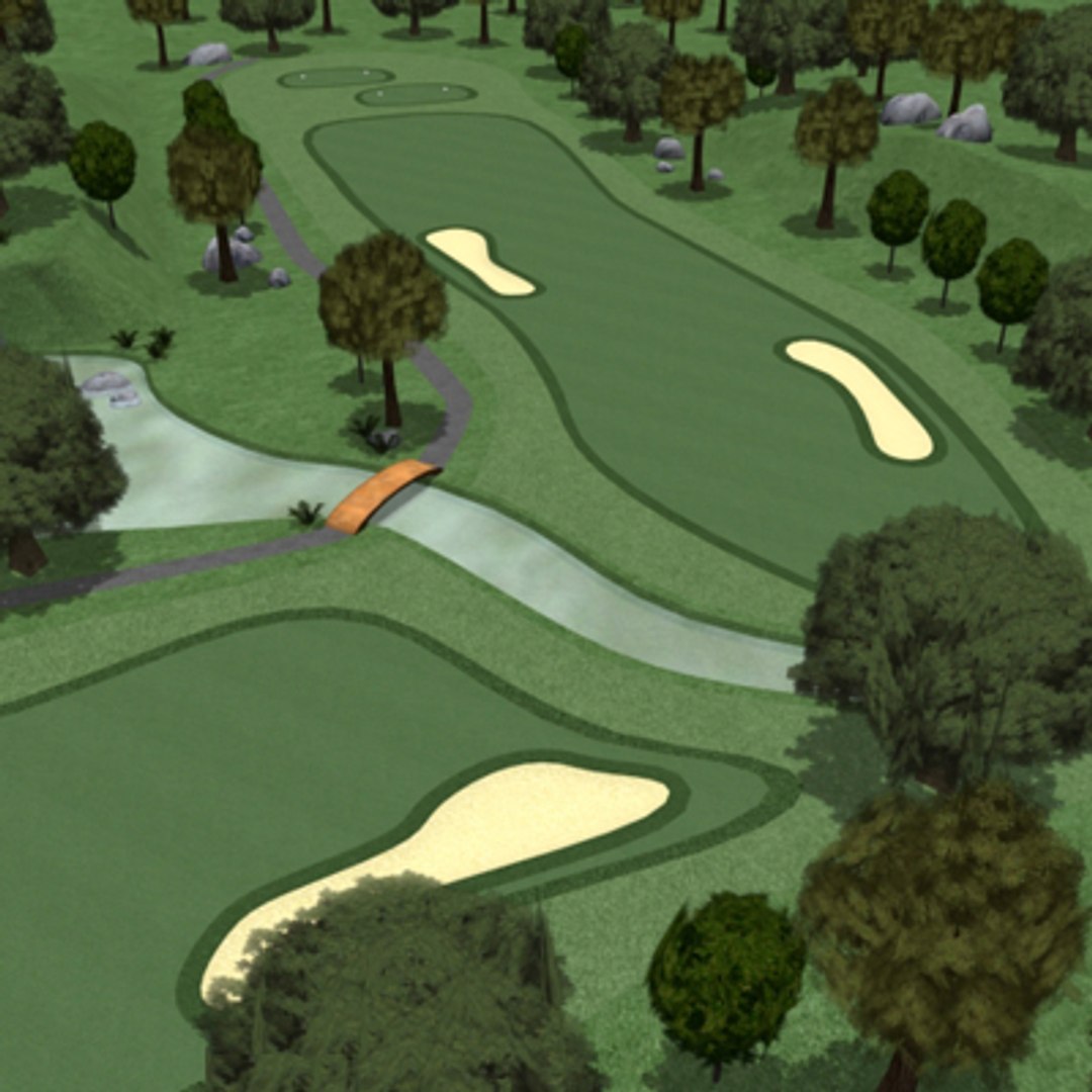 Golf Course 3d Model