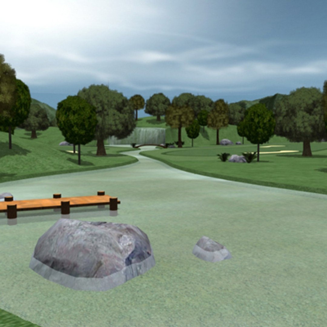 Golf Course 3d Model