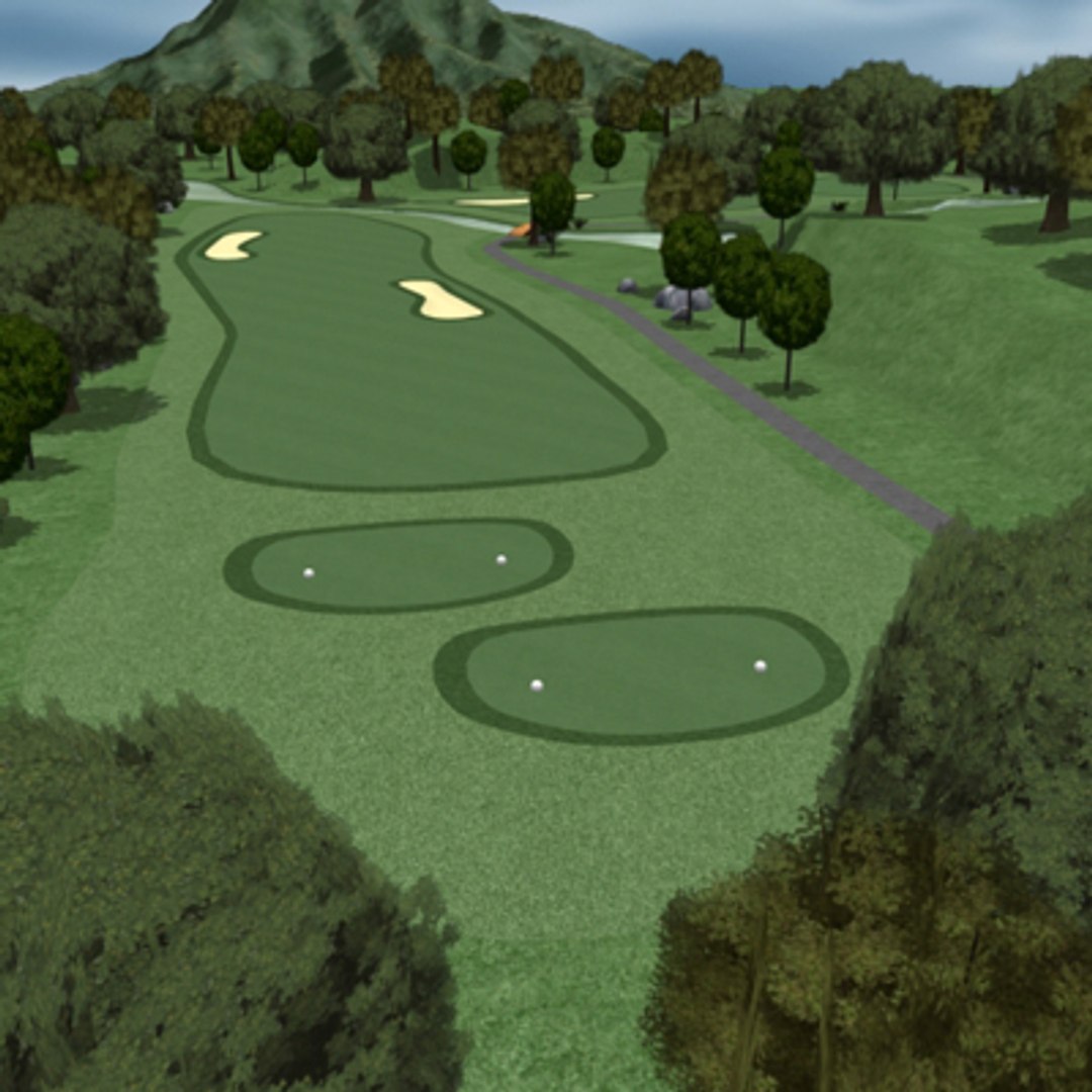 Golf Course 3d Model