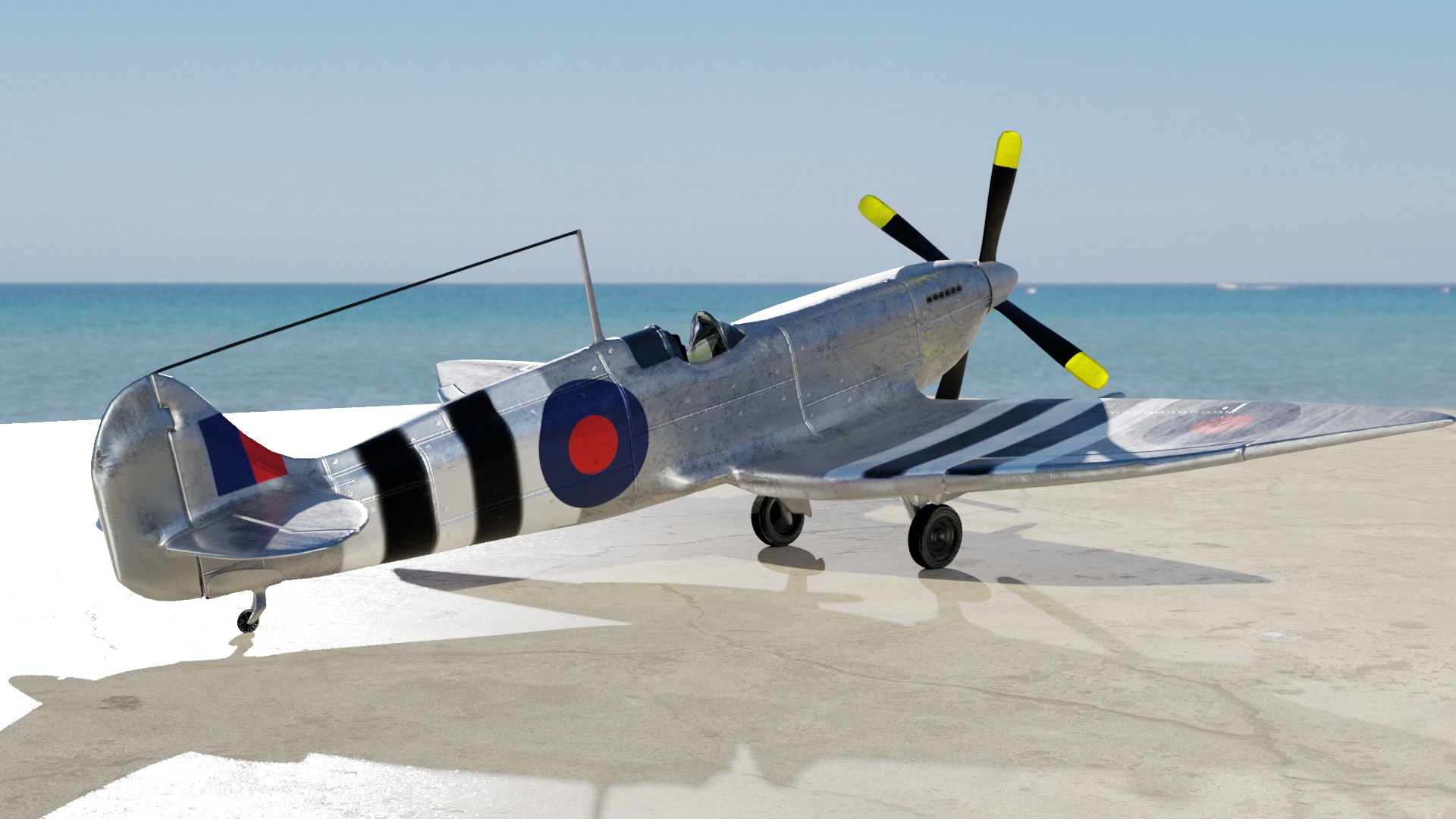 Spitfire Hf Mk Vii 3D Model - TurboSquid 1629897