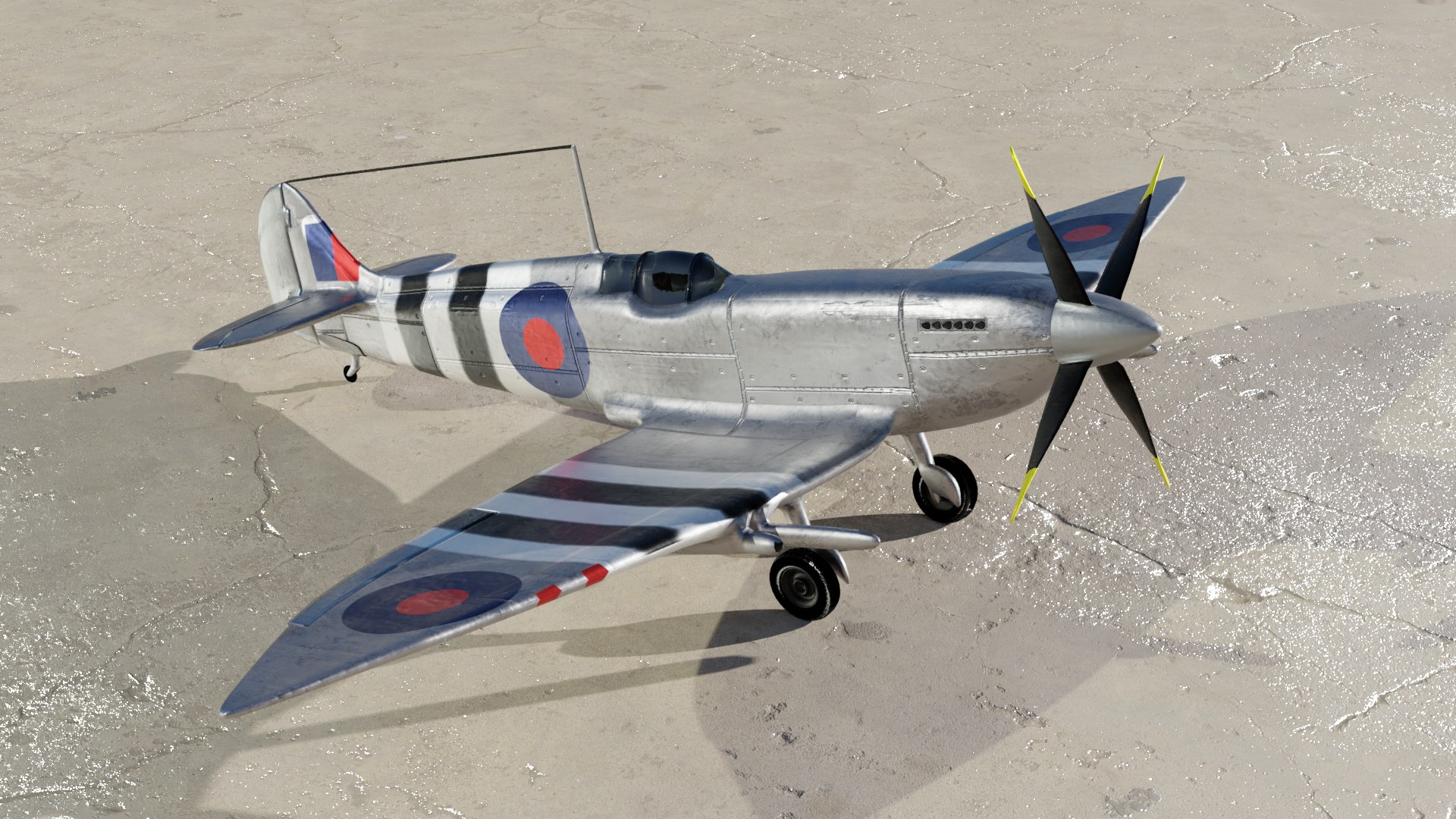 Spitfire Hf Mk Vii 3D Model - TurboSquid 1629897