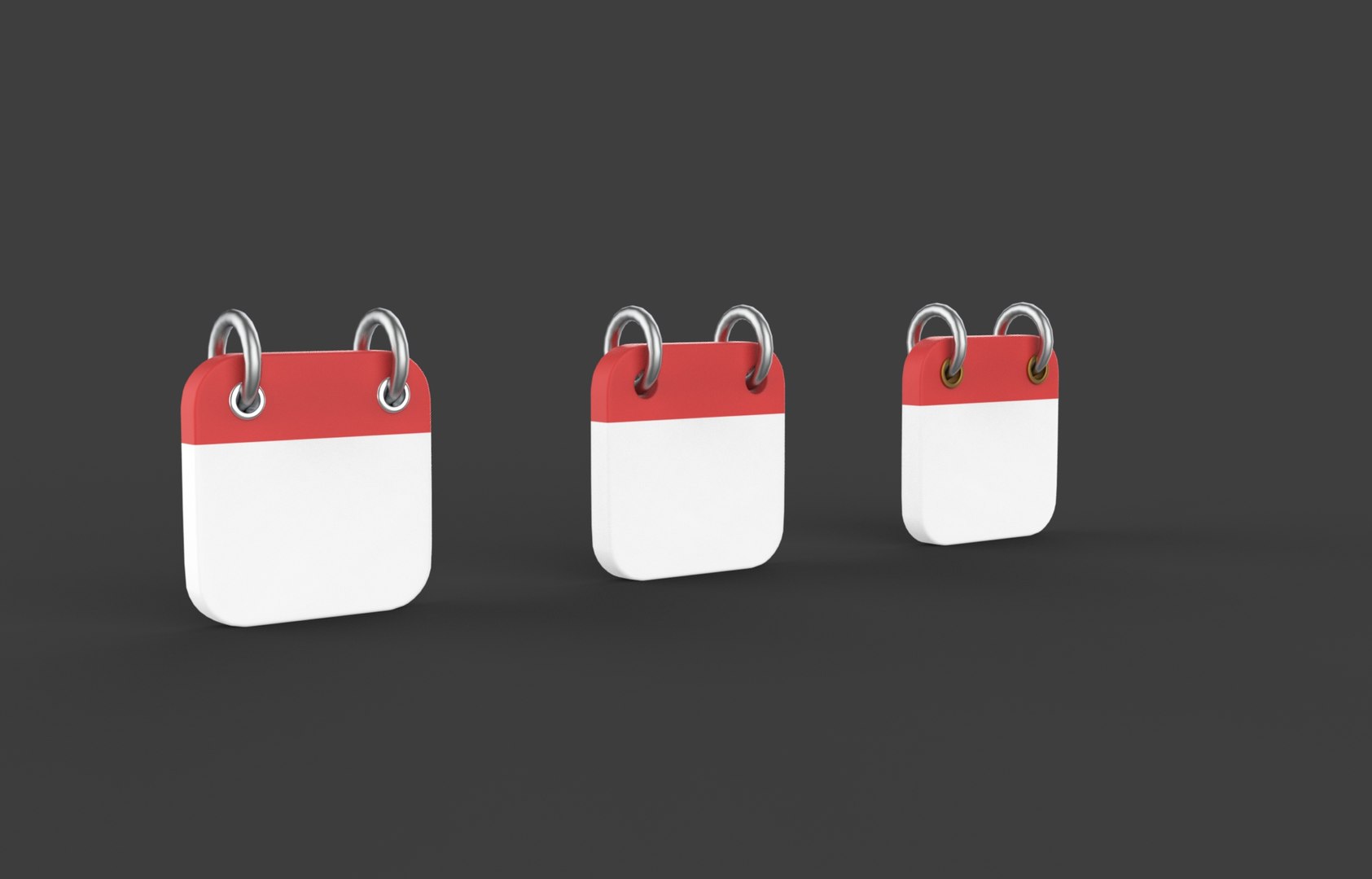 3D Calendar Icon 3D Model - TurboSquid 2334375