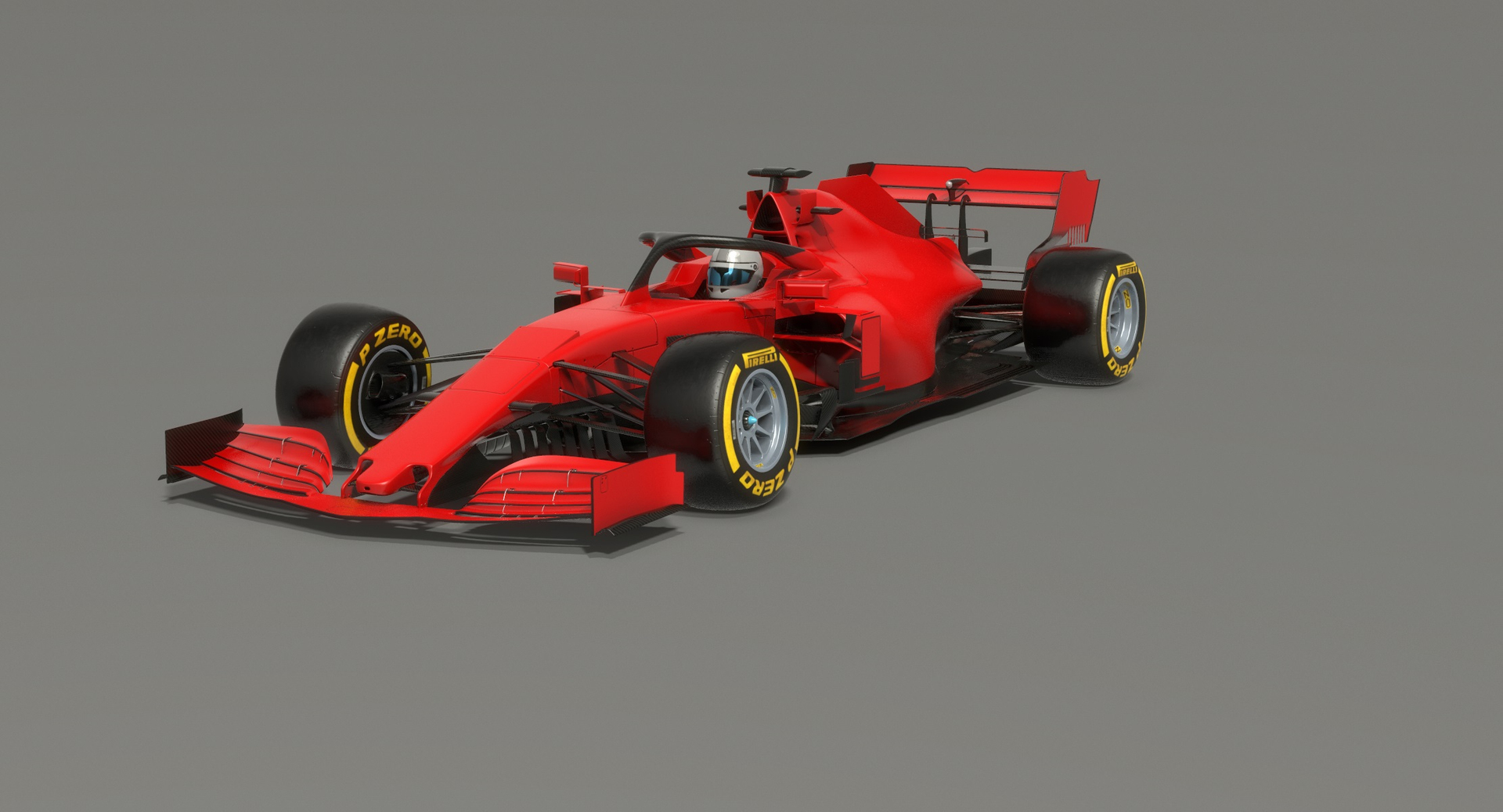 modelo 3d Fórmula 1 Red Car F1 Temporada 2020 - TurboSquid 1511730