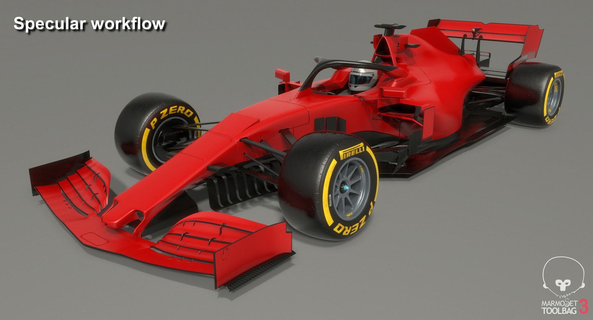 Formula 1 red race car 3D - TurboSquid 1511730