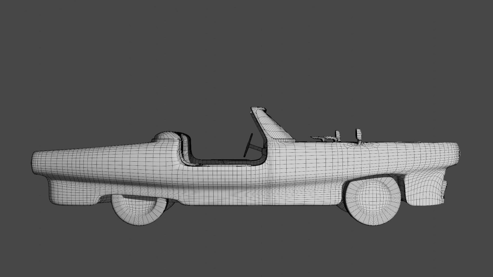 Retro Concept Without A Door Convertible 3D Model - TurboSquid 1828803