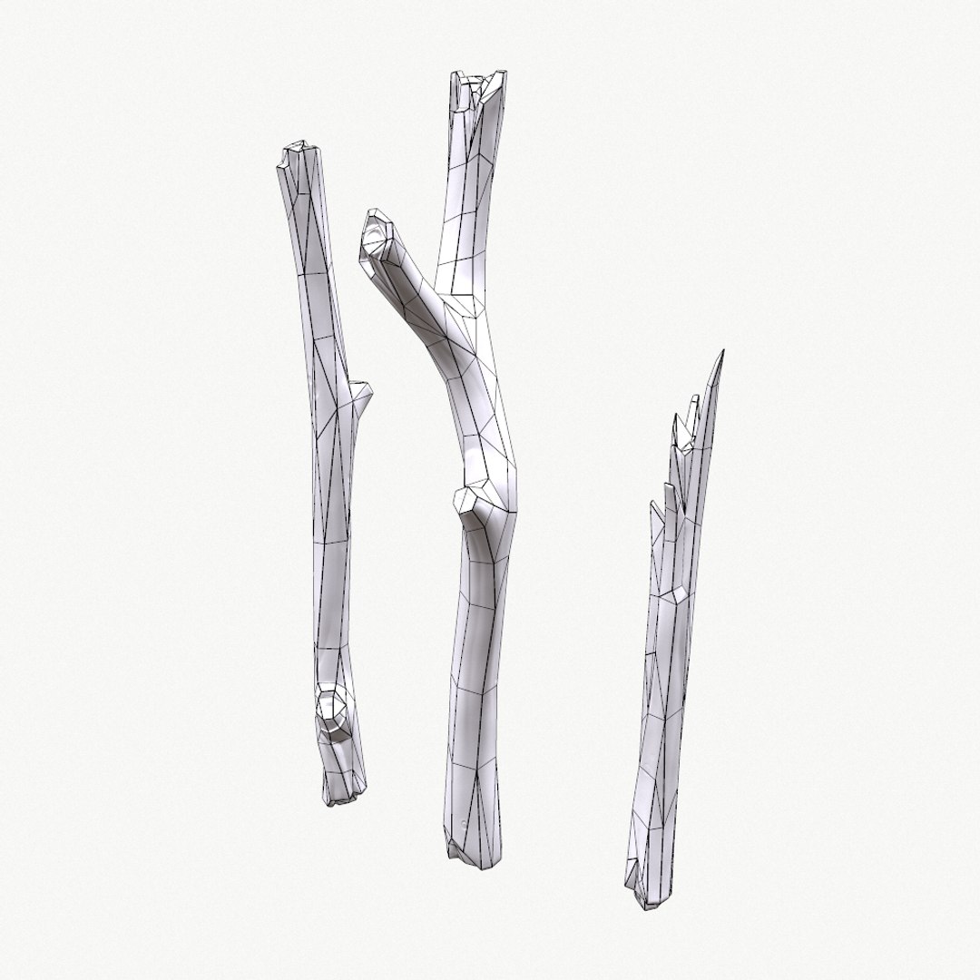 3D stylized branches - TurboSquid 1348344