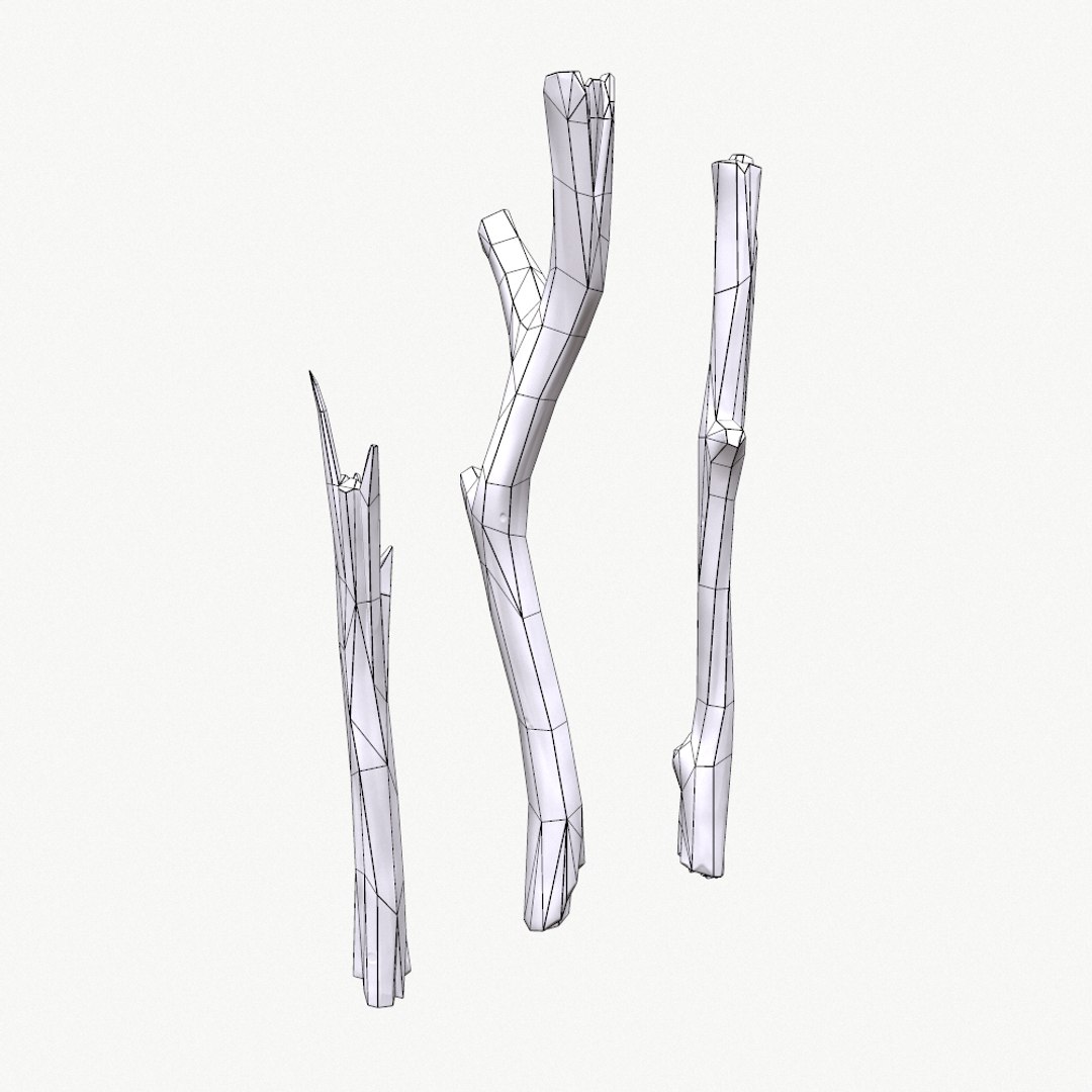 3D stylized branches - TurboSquid 1348344