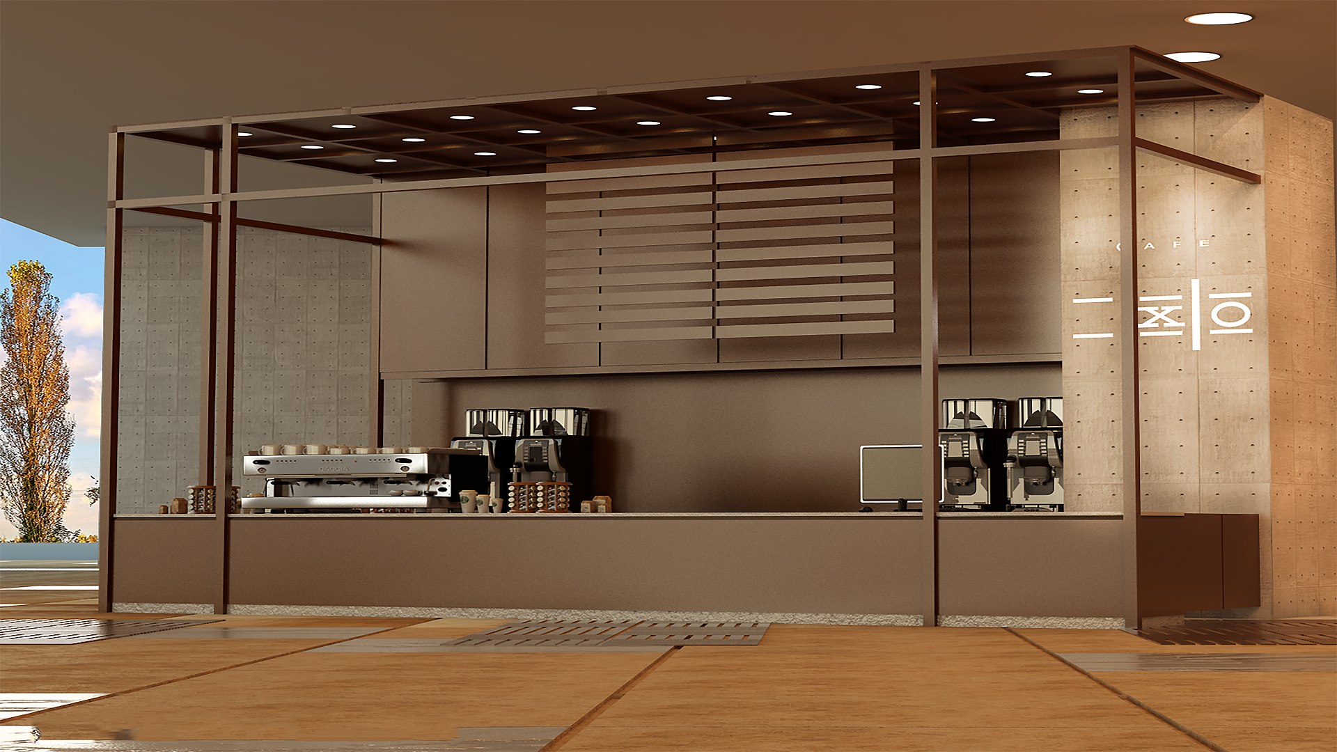 Cafe Bar 3D Model - TurboSquid 2054273