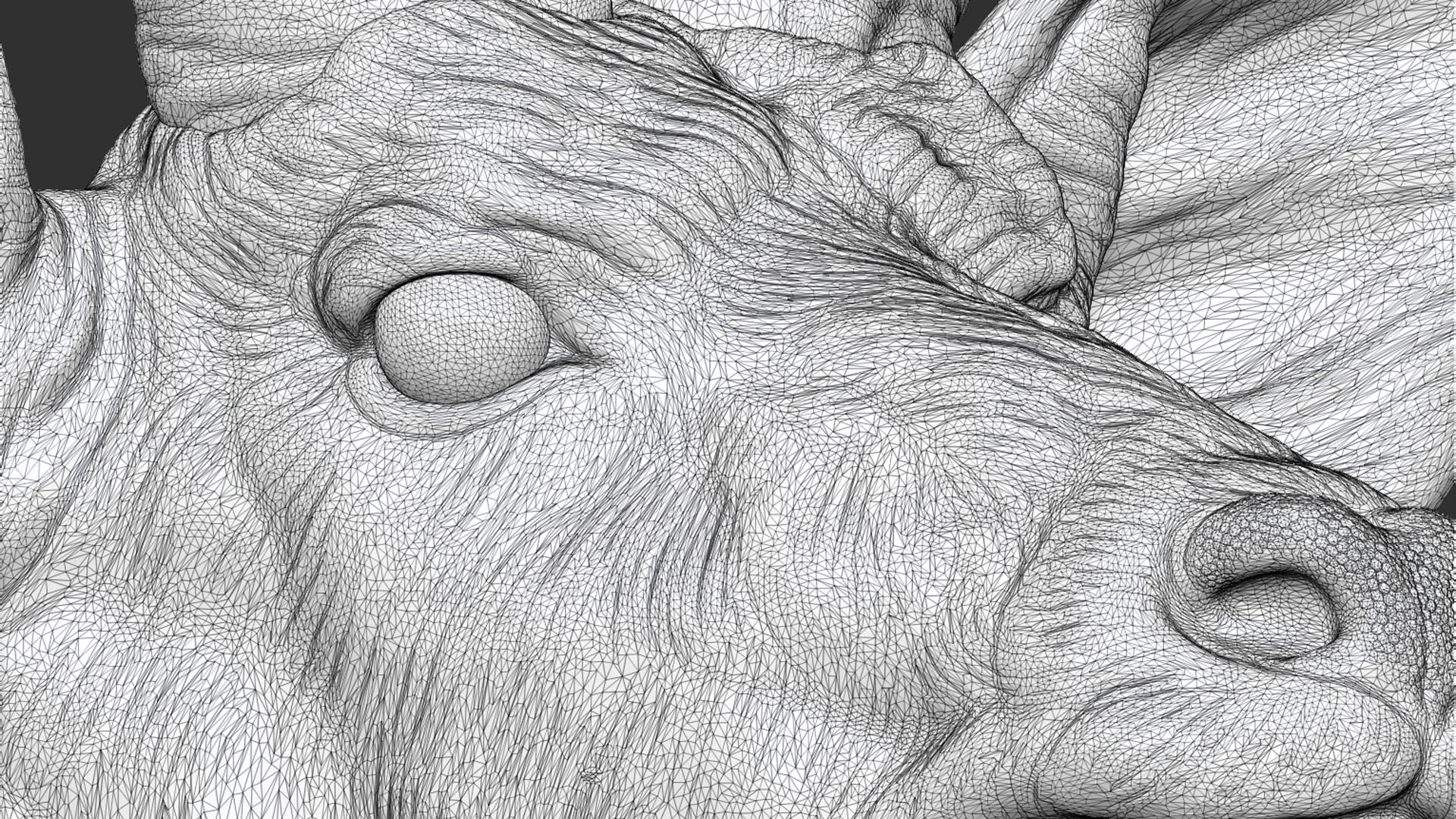 3D Greater Kudu Antelope Bust Model - TurboSquid 2326758