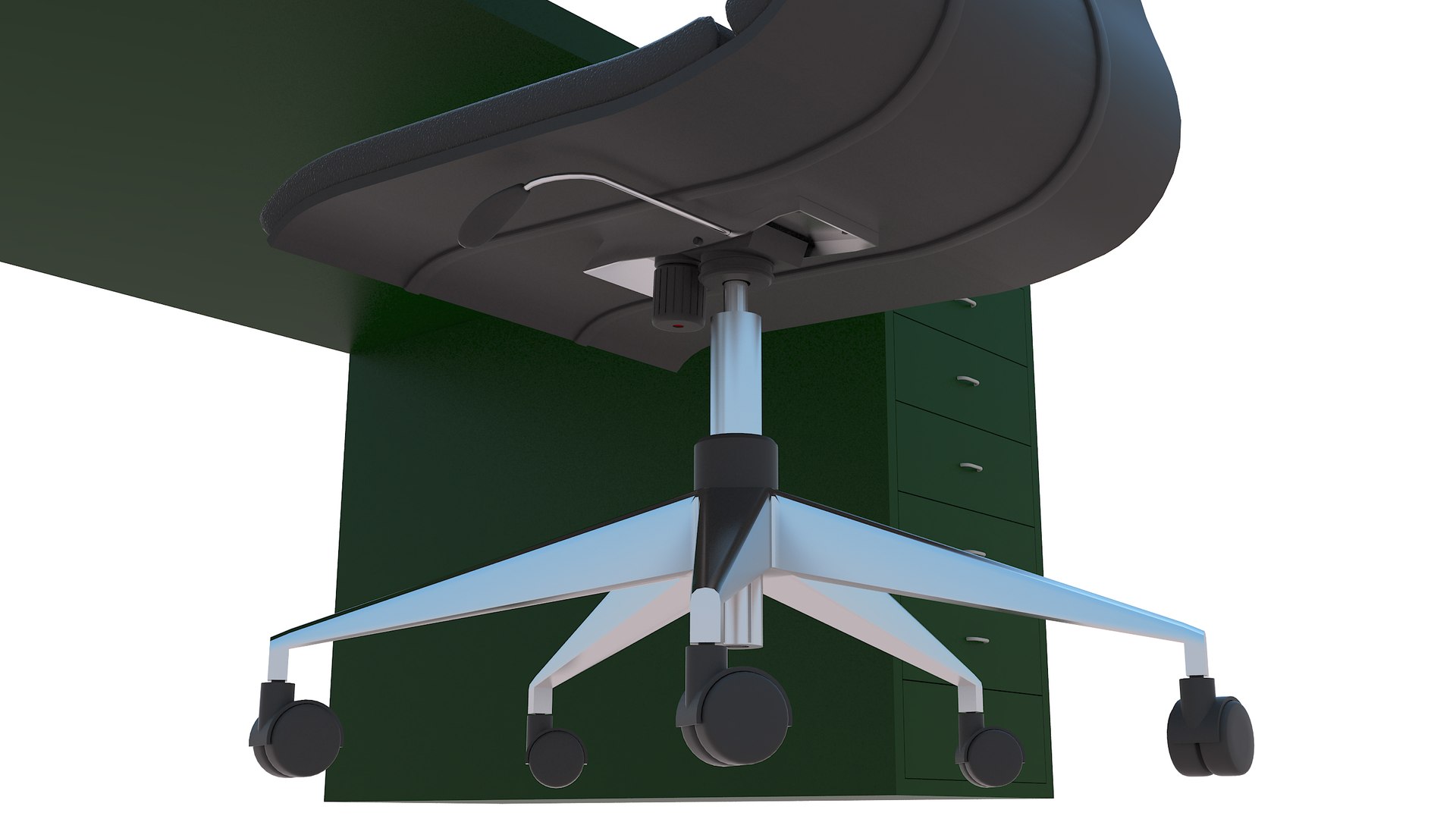 3D Apple IMac Workstation Desk - Green Model - TurboSquid 1907254